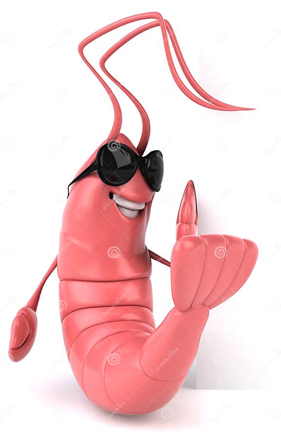 Fun shrimp stock illustration. Illustration of pink, isolated - 78179970