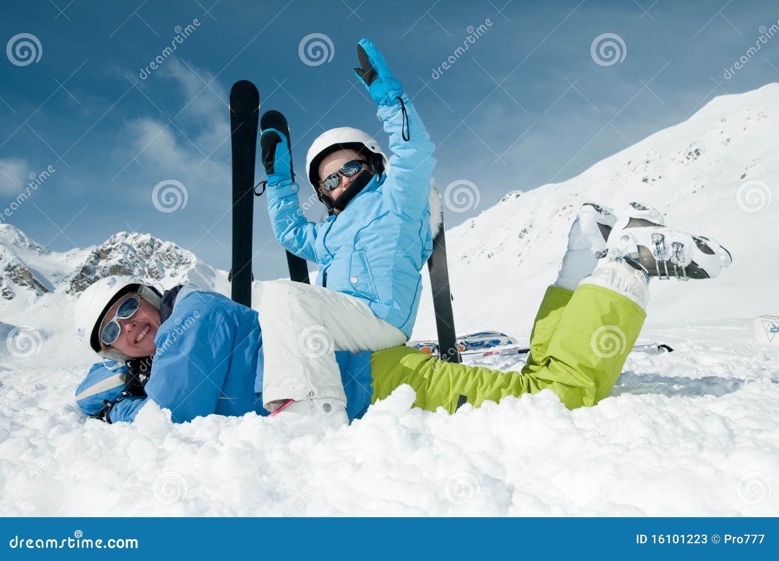 Fun on ski stock image. Image of skiing, resort, equipment - 16101223