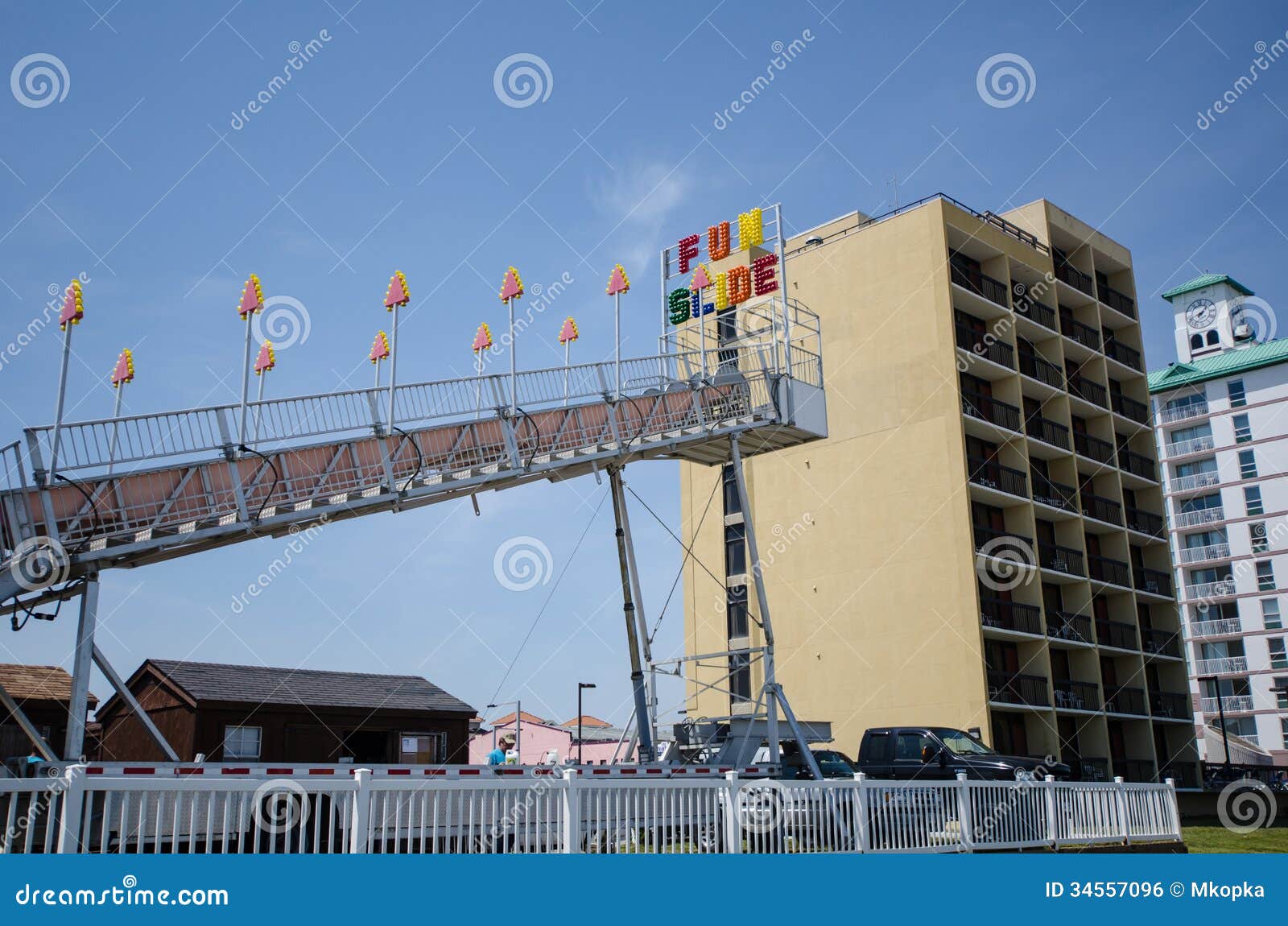 Fun Slide Ride at the Virginia Beach Boardwalk Editorial Photo - Image ...