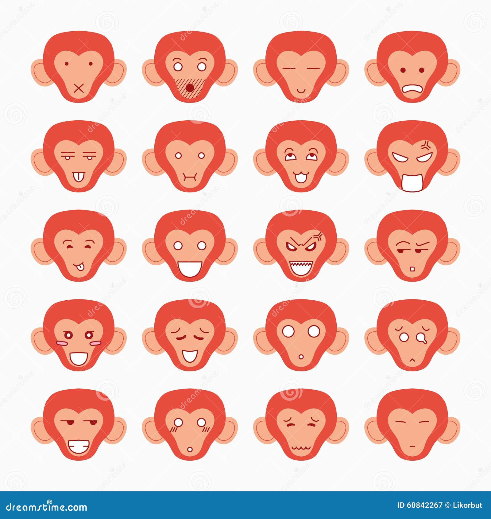 Fun smile set #2 stock vector. Illustration of characters - 60842267