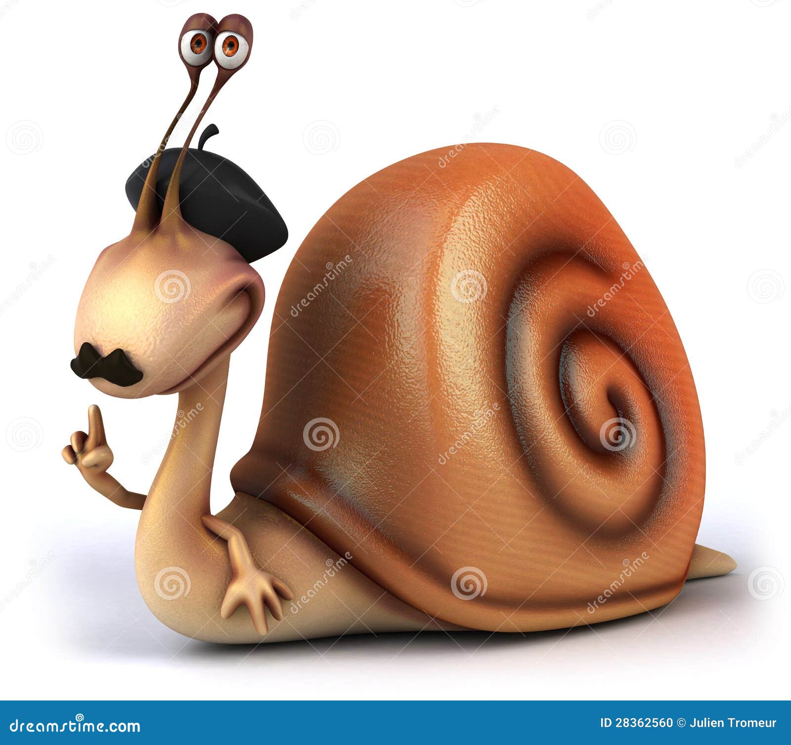 Fun snail stock illustration. Illustration of creature - 28362560