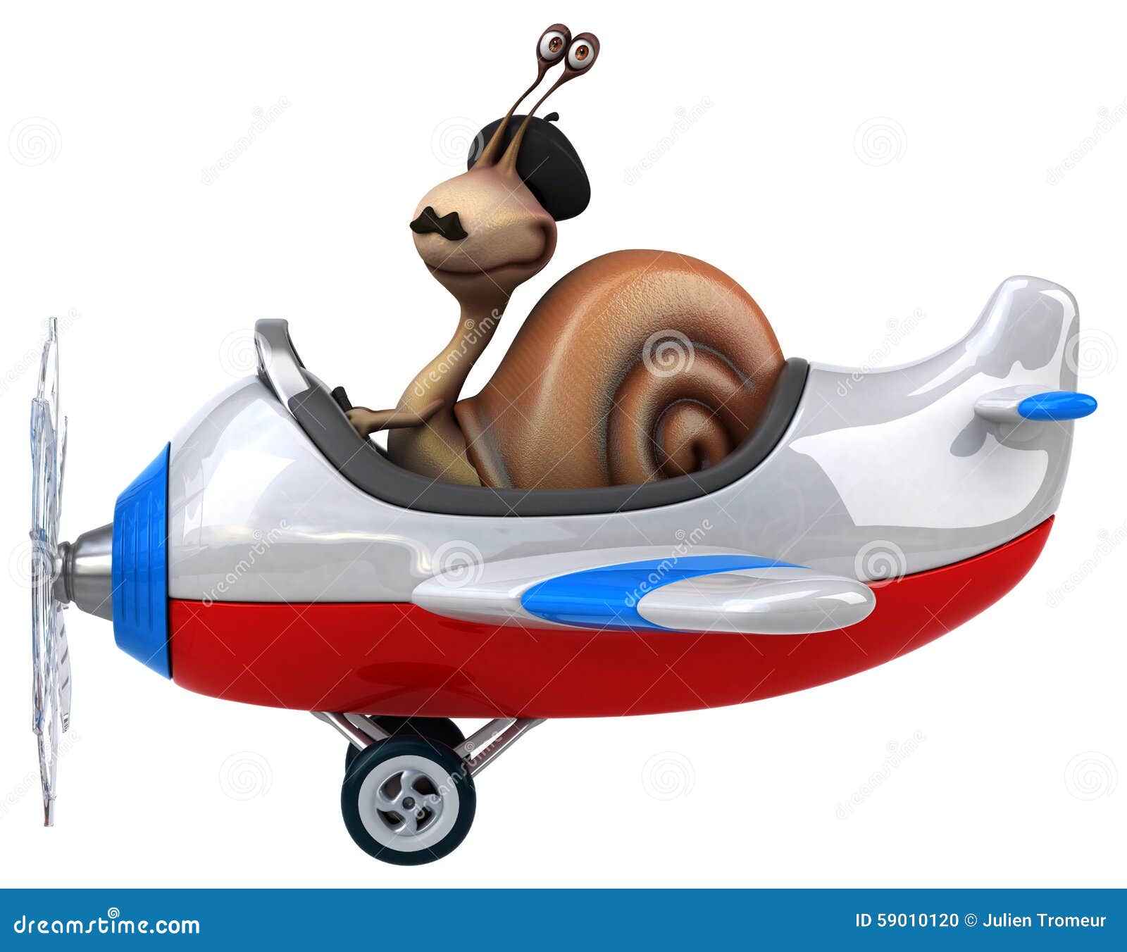 Fun snail stock illustration. Illustration of slow, airline - 59010120