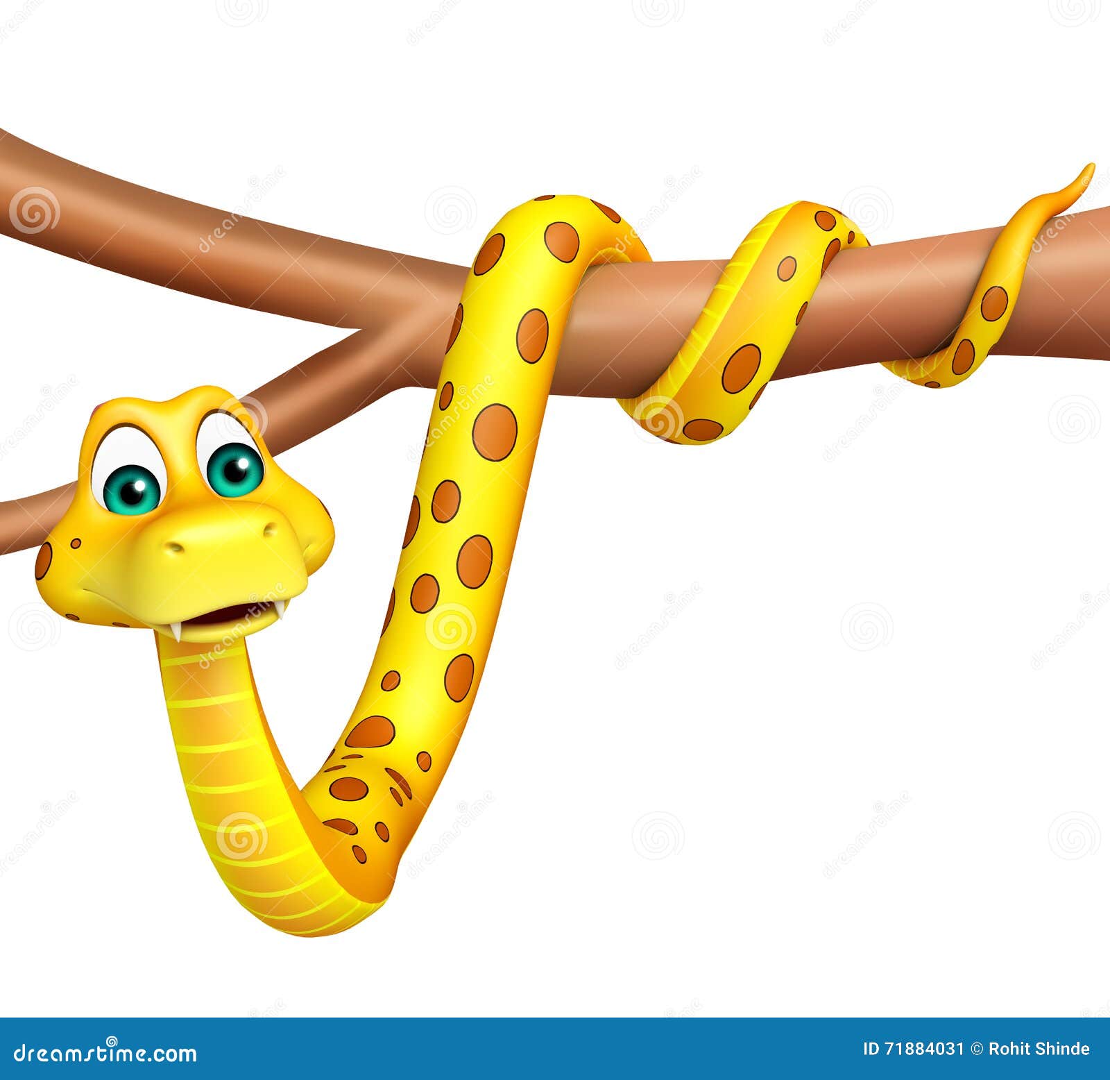 Fun Snake Cartoon Character Stock Illustration - Illustration of comic ...