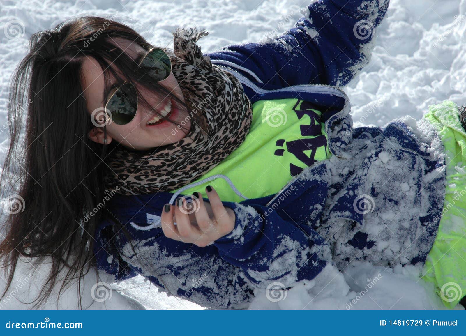 Fun in Snow stock image. Image of snow, cold, caucasian - 14819729