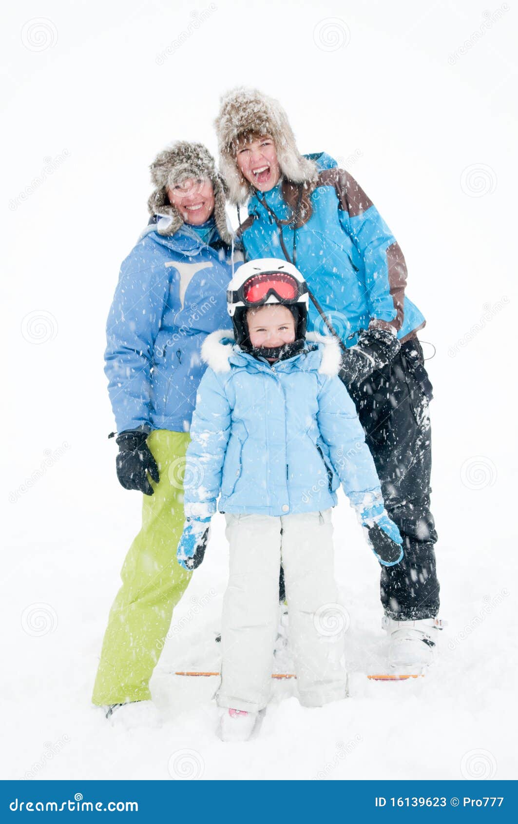 Fun in snow storm stock image. Image of blizzard, sister - 16139623