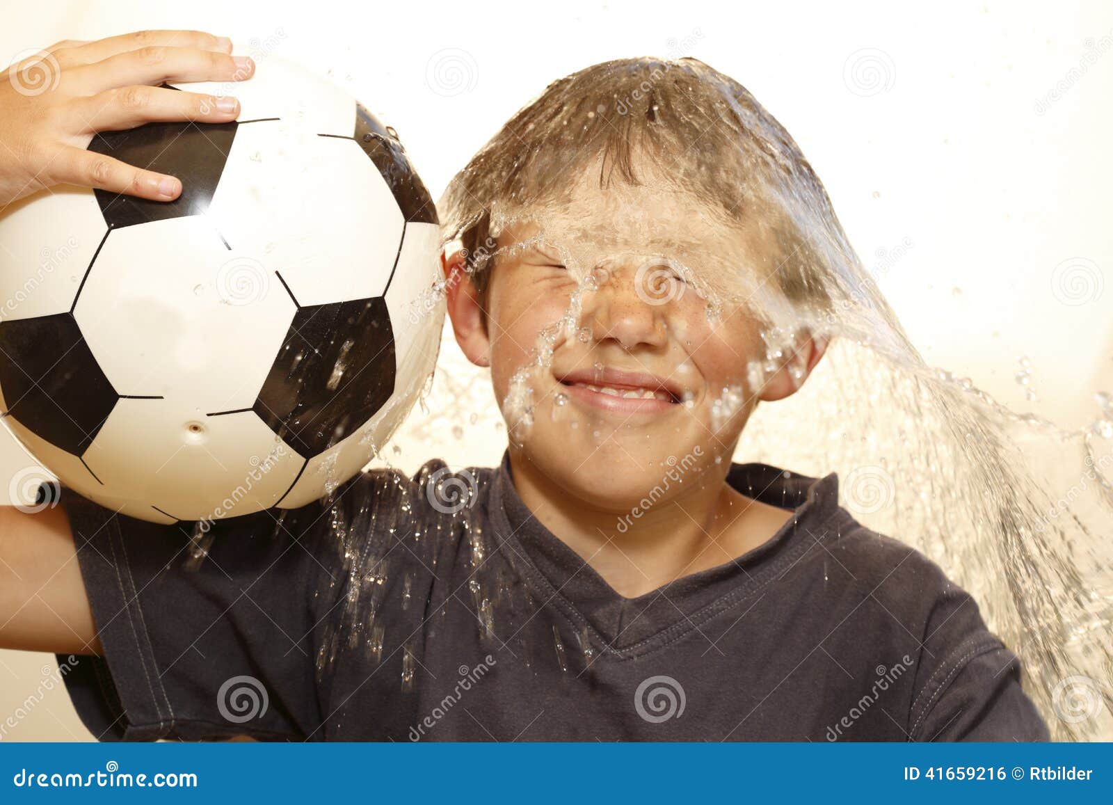 Fun with soccer ball stock photo. Image of male, cheerful - 41659216
