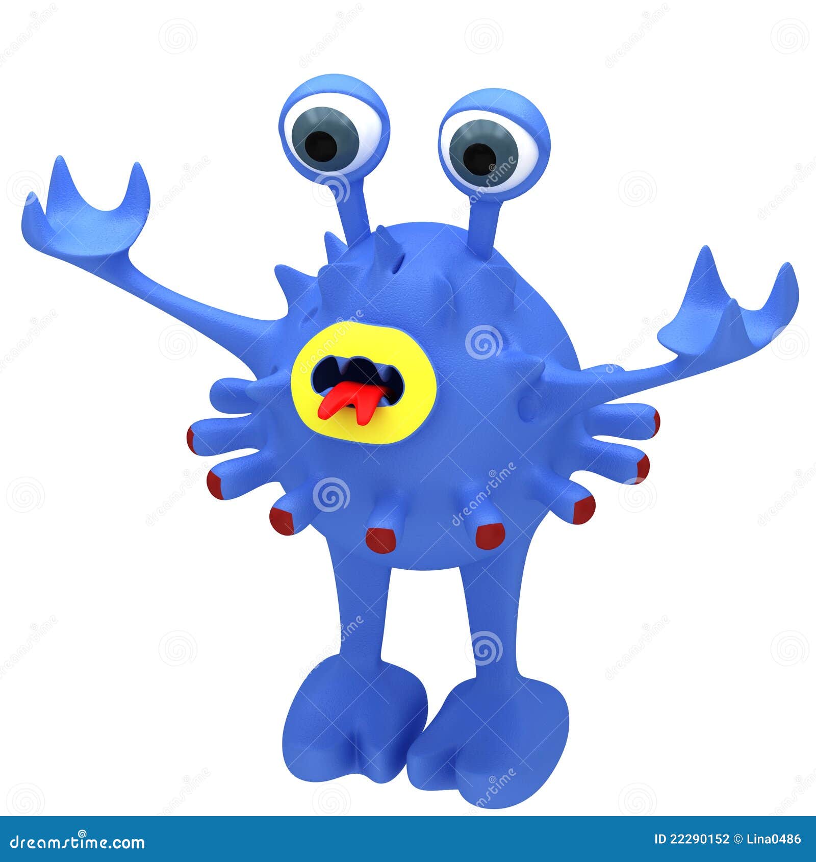 Fun space alien stock illustration. Illustration of cute - 22290152