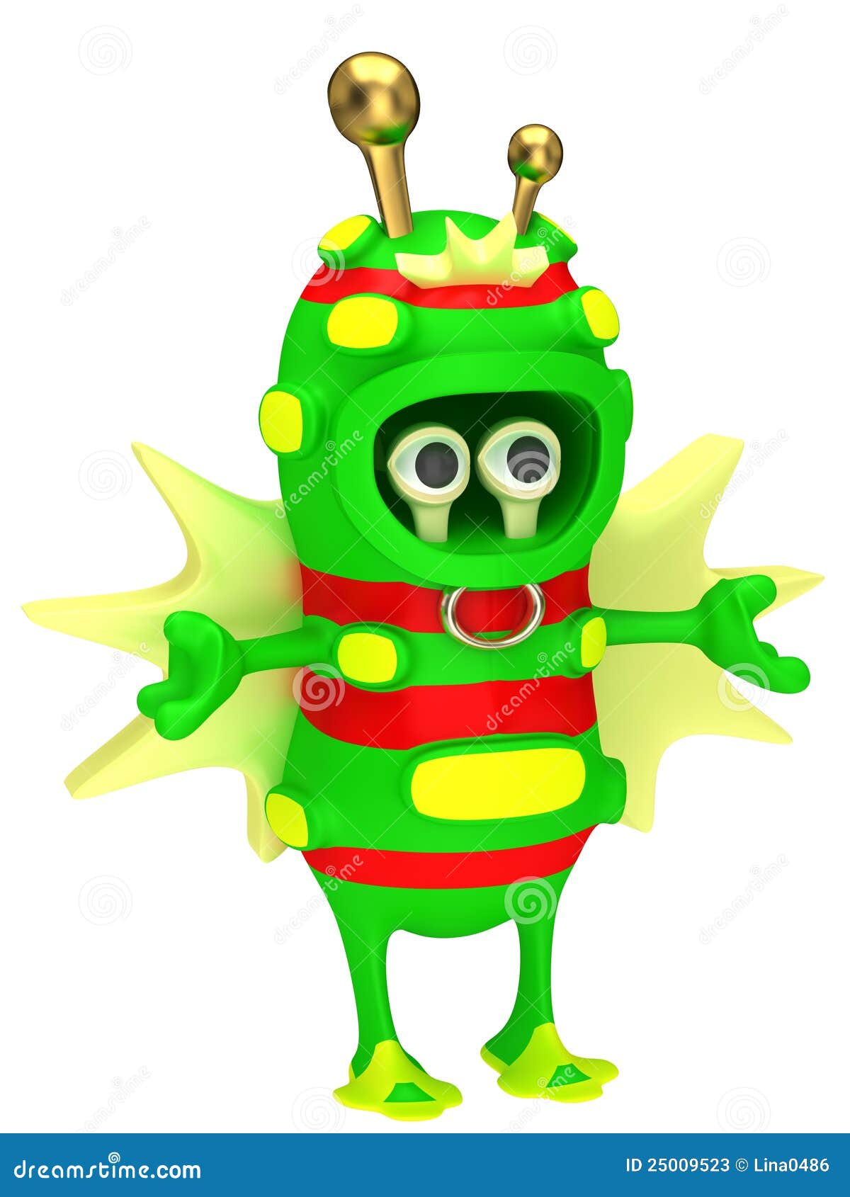 Fun space alien stock illustration. Illustration of alien - 25009523