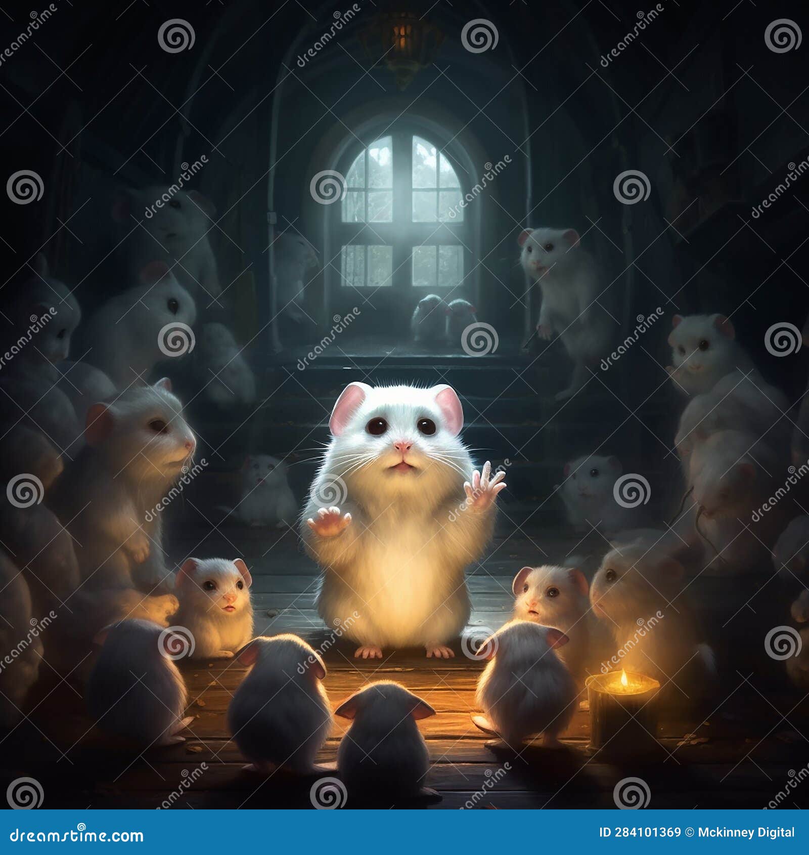 Ghostly Seen with Haunting Hamsters All about. Created Using Ai ...