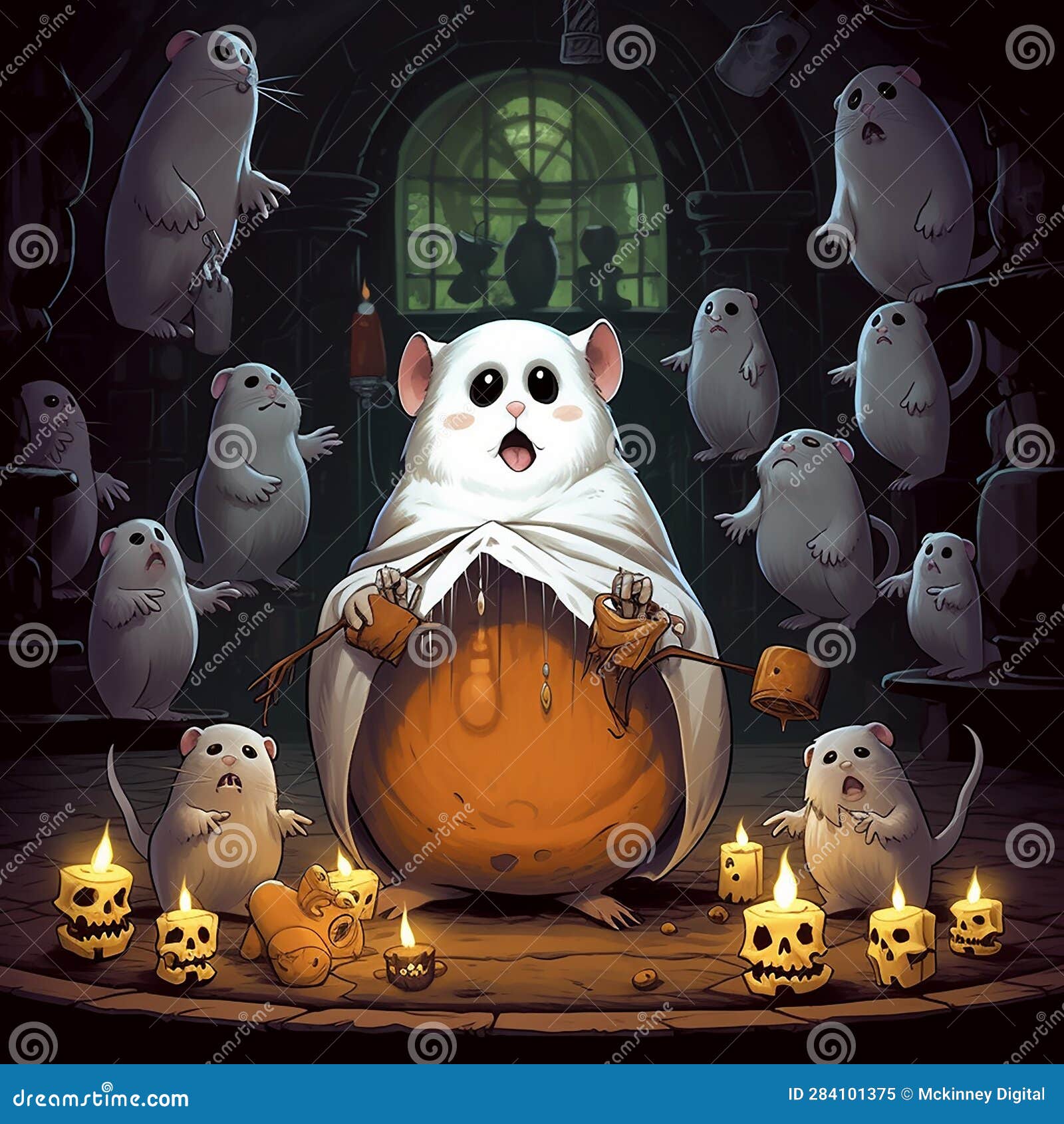 Ghostly Seen with Haunting Hamsters All about. Created Using Ai ...