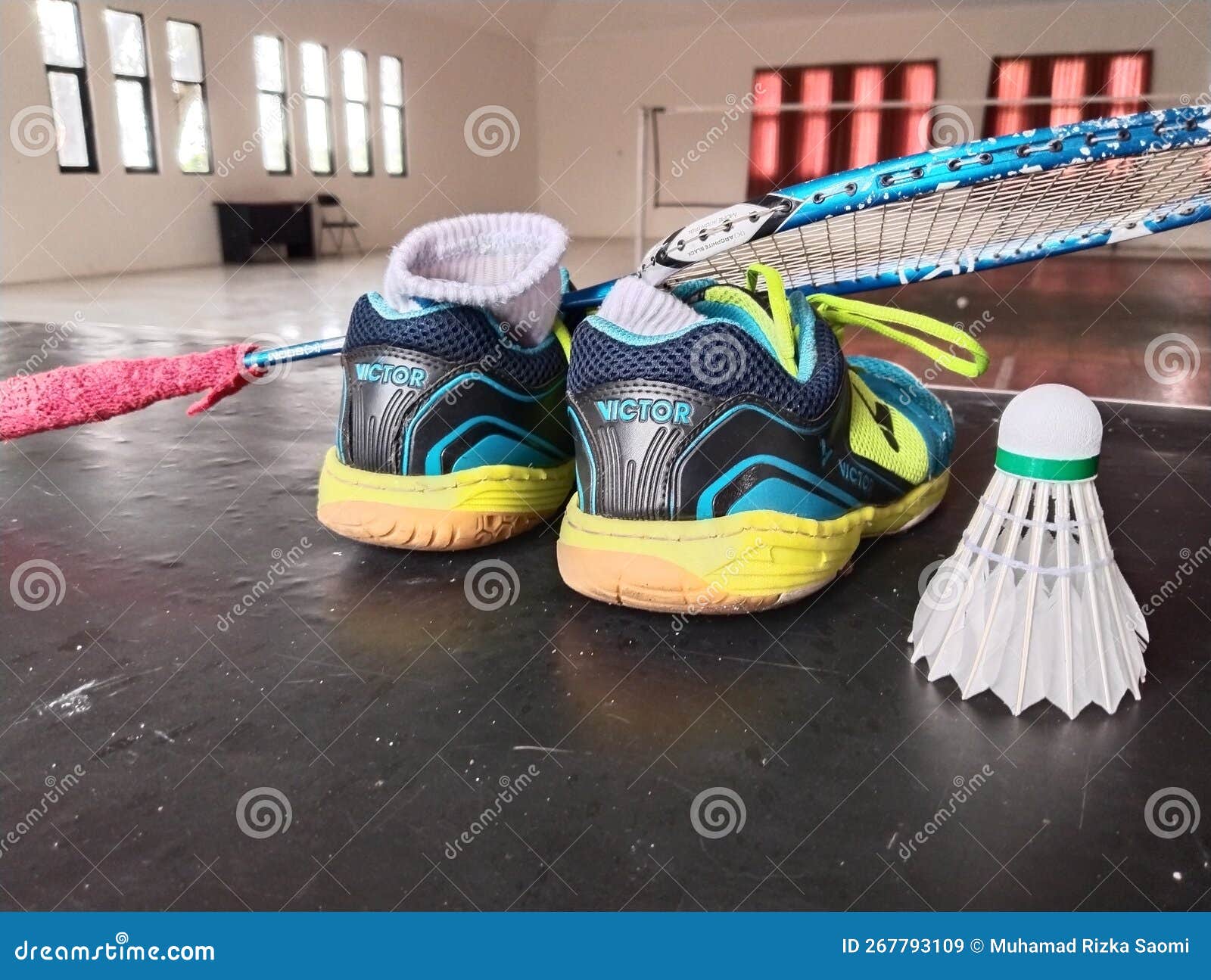 Fun Sport Happy is Playing Badminton Editorial Stock Image - Image of ...