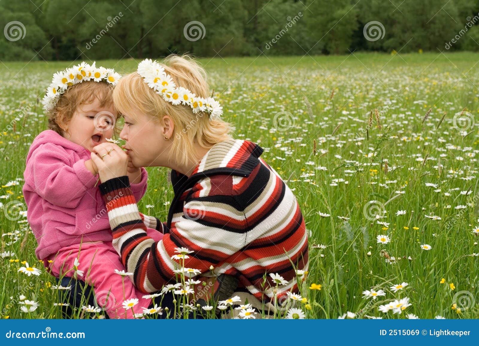 Fun on the spring meadow stock image. Image of happy, flora - 2515069