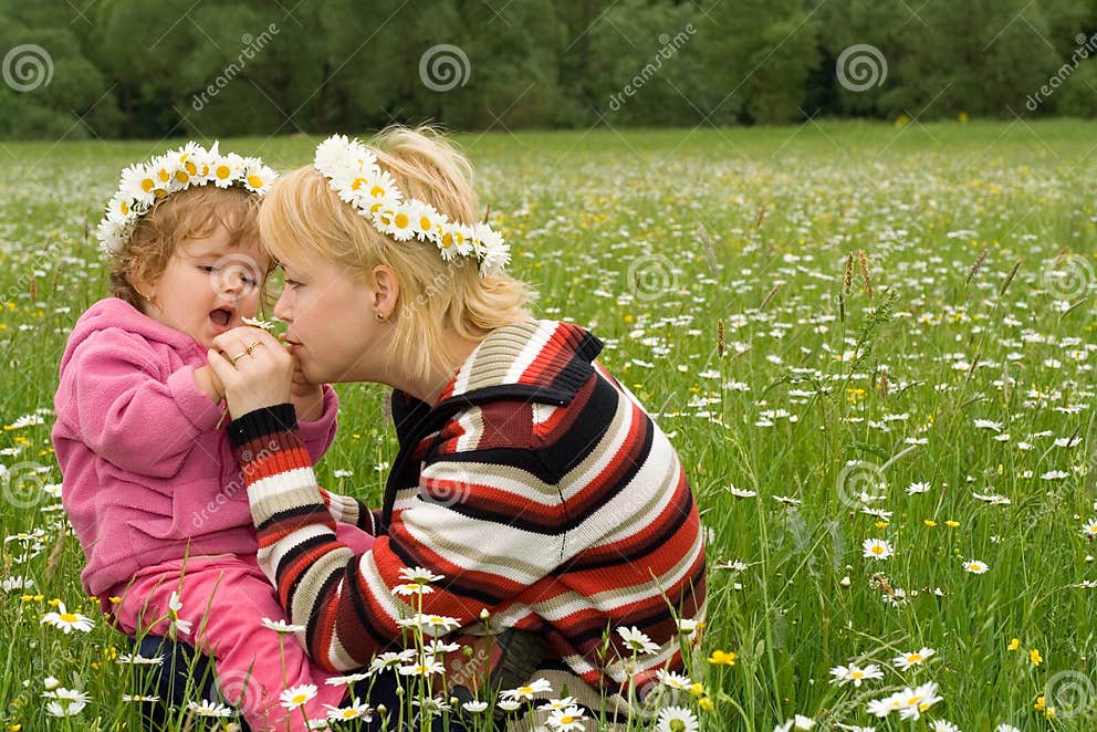 Fun on the spring meadow stock image. Image of happy, flora - 2515069