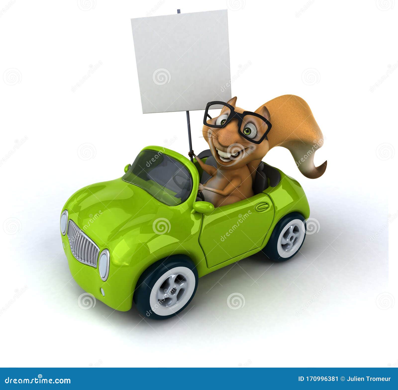 Fun squirrel stock illustration. Illustration of driving - 170996381