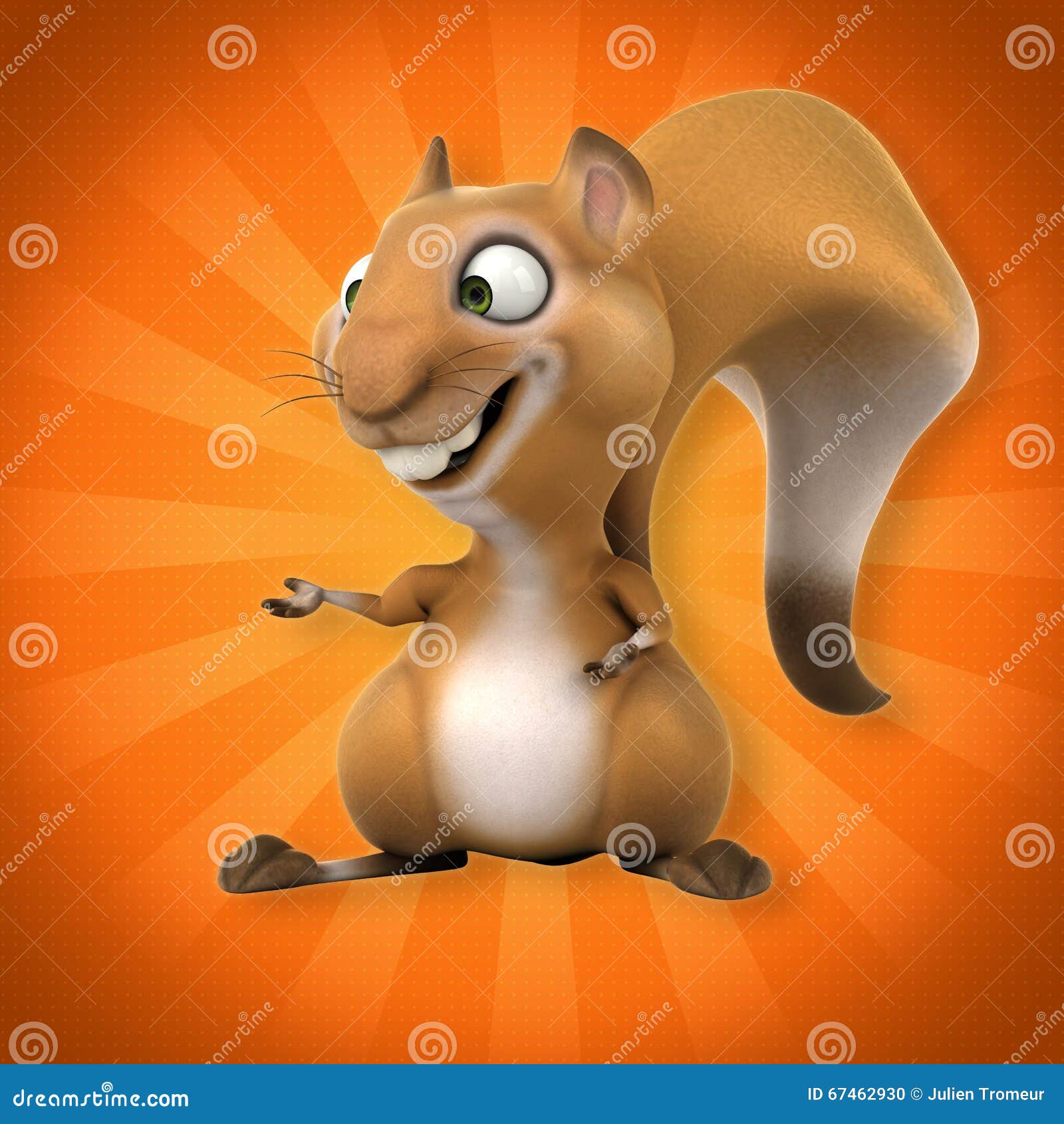 Fun squirrel stock illustration. Illustration of squirrel - 67462930