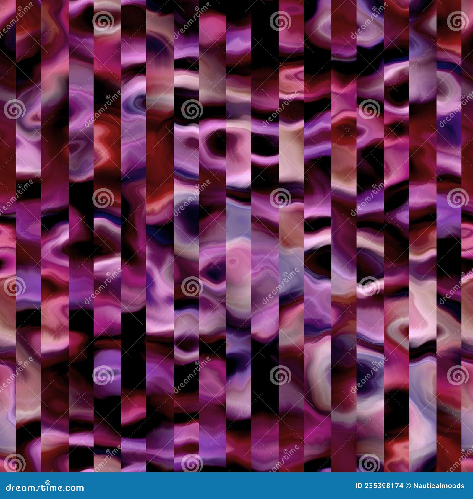 Fun Summer Ombre Tie Dye Batik Thin Stripes Pattern. Seamless Space ...