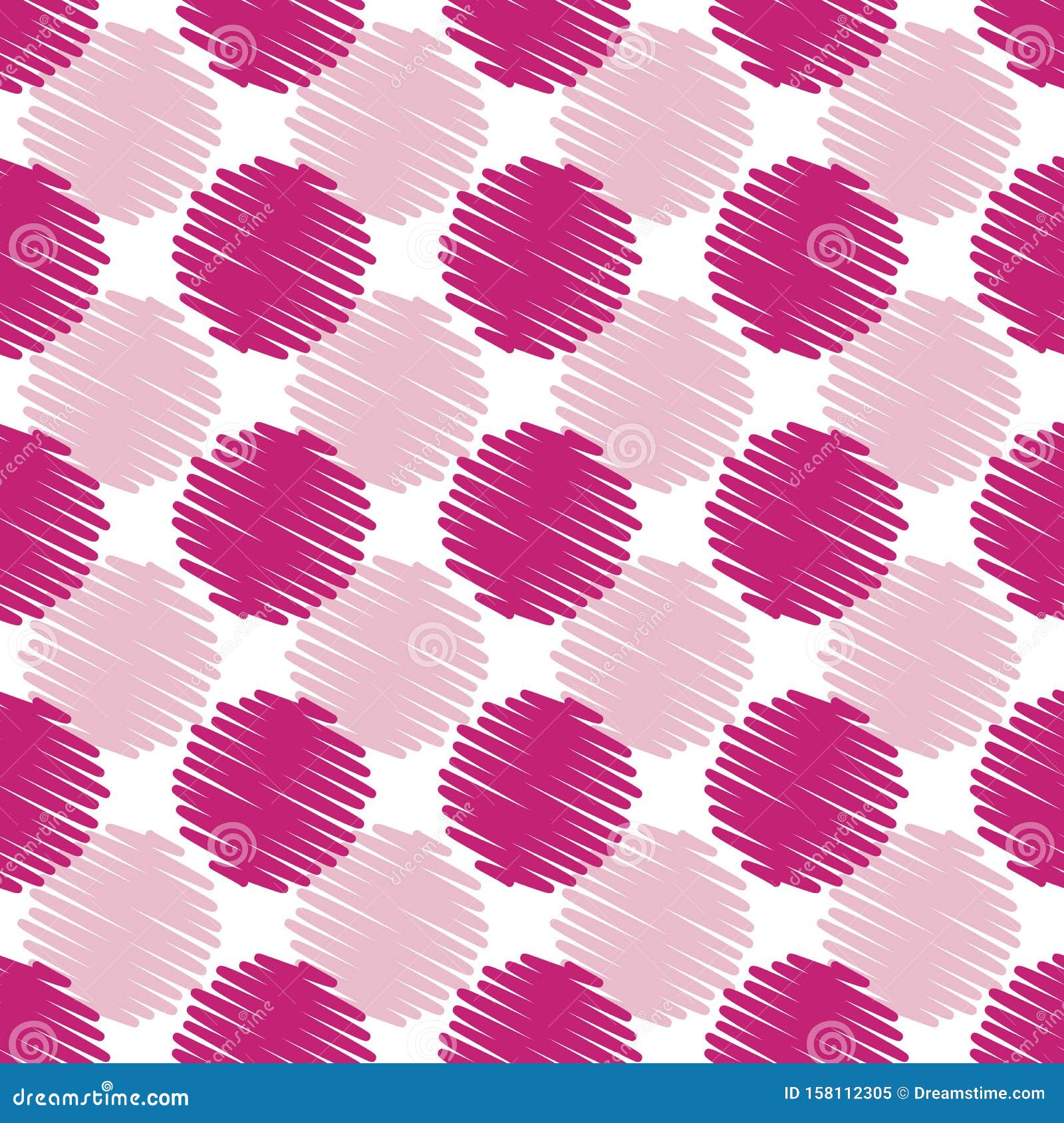 Fun Summery Pink Scribble Dots Pattern Background. Stock Vector ...