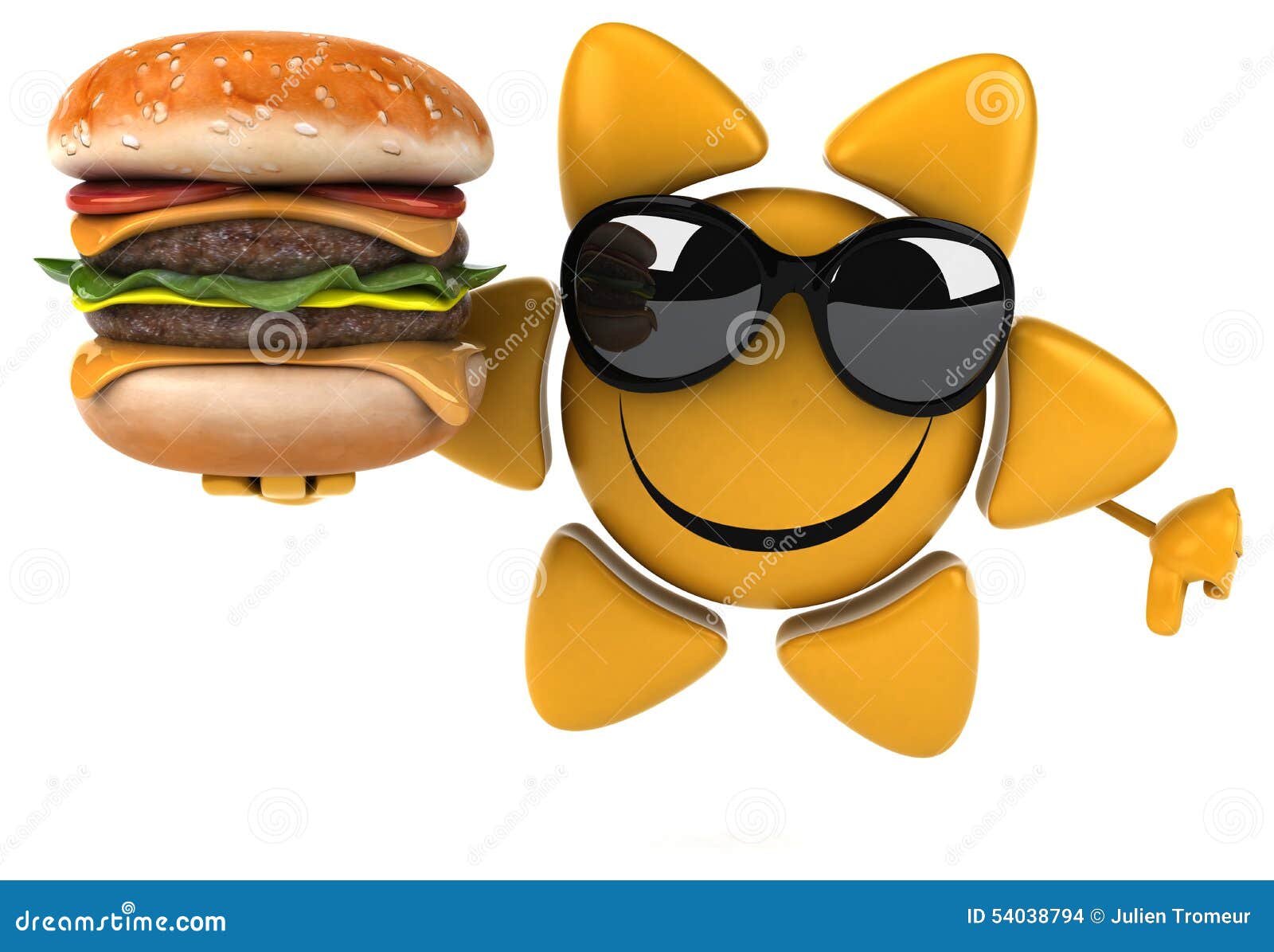 Fun sun stock illustration. Illustration of mascot, creative - 54038794