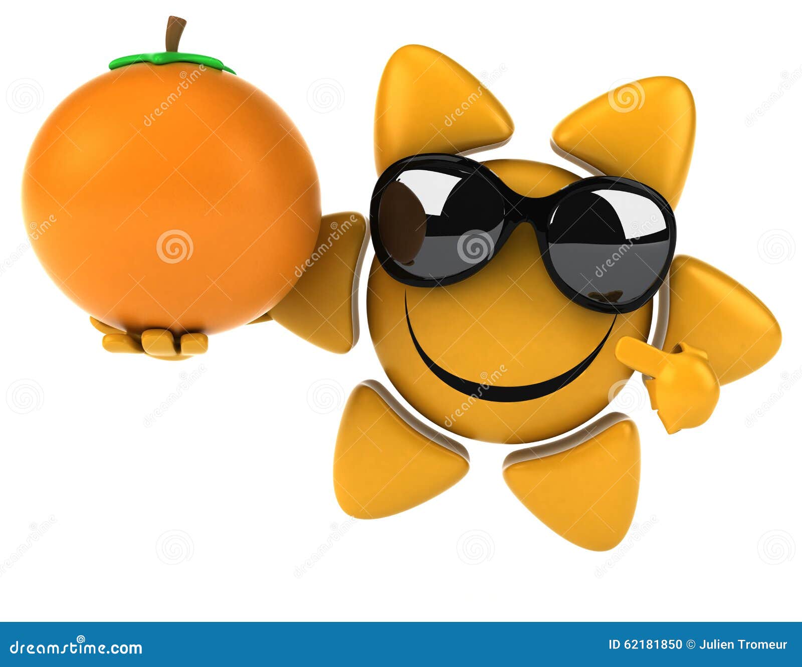 Fun sun stock illustration. Illustration of cool, character - 62181850