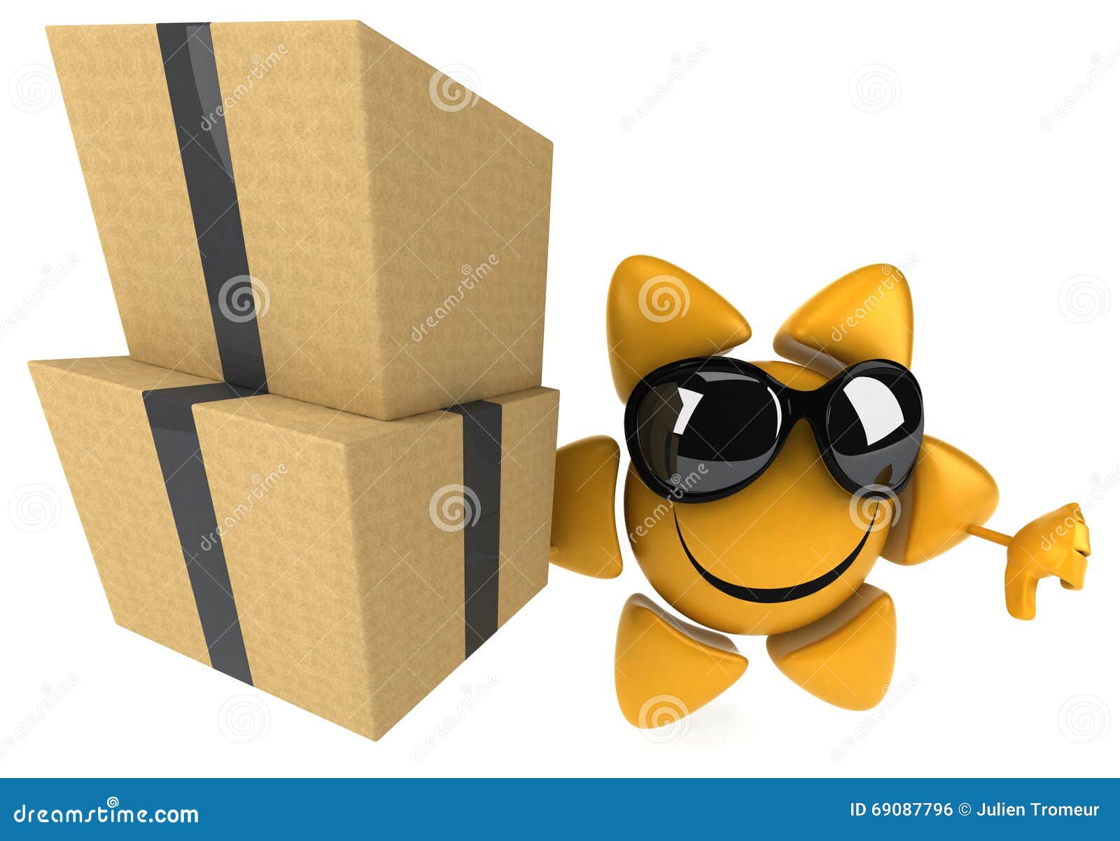 Fun sun stock illustration. Illustration of orange, bright - 69087796