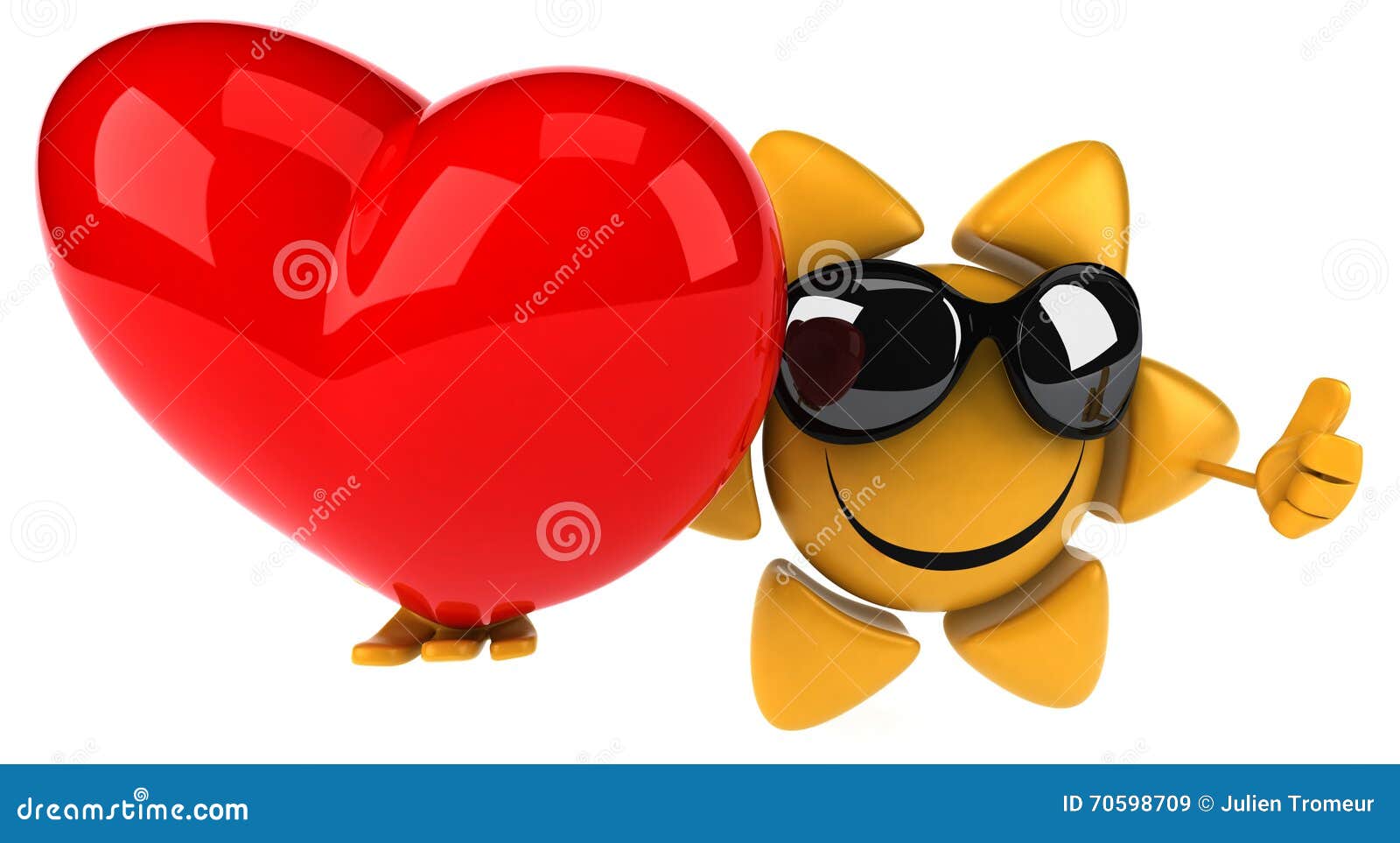 Fun sun stock illustration. Illustration of humor, view - 70598709