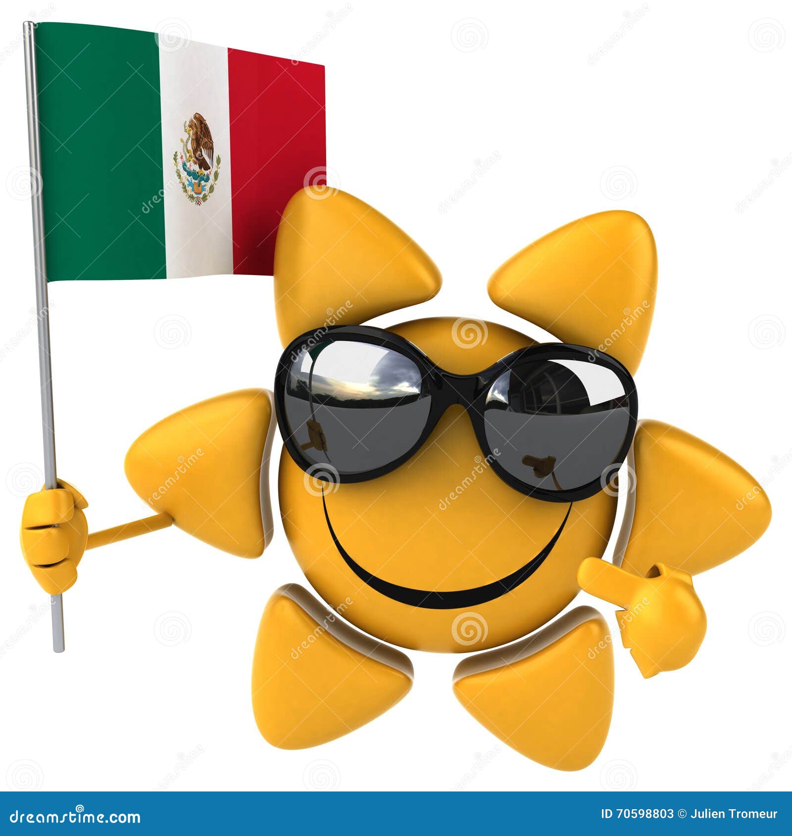 Fun sun stock illustration. Illustration of happy, icon - 70598803