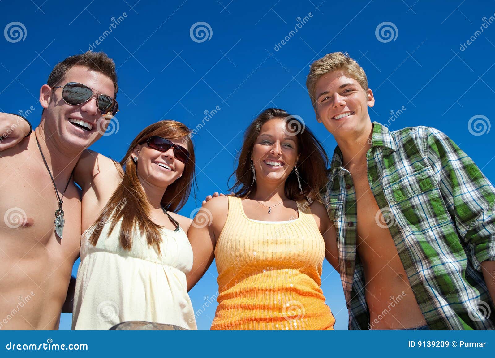 Fun in the sun stock image. Image of happiness, male, muscular - 9139209