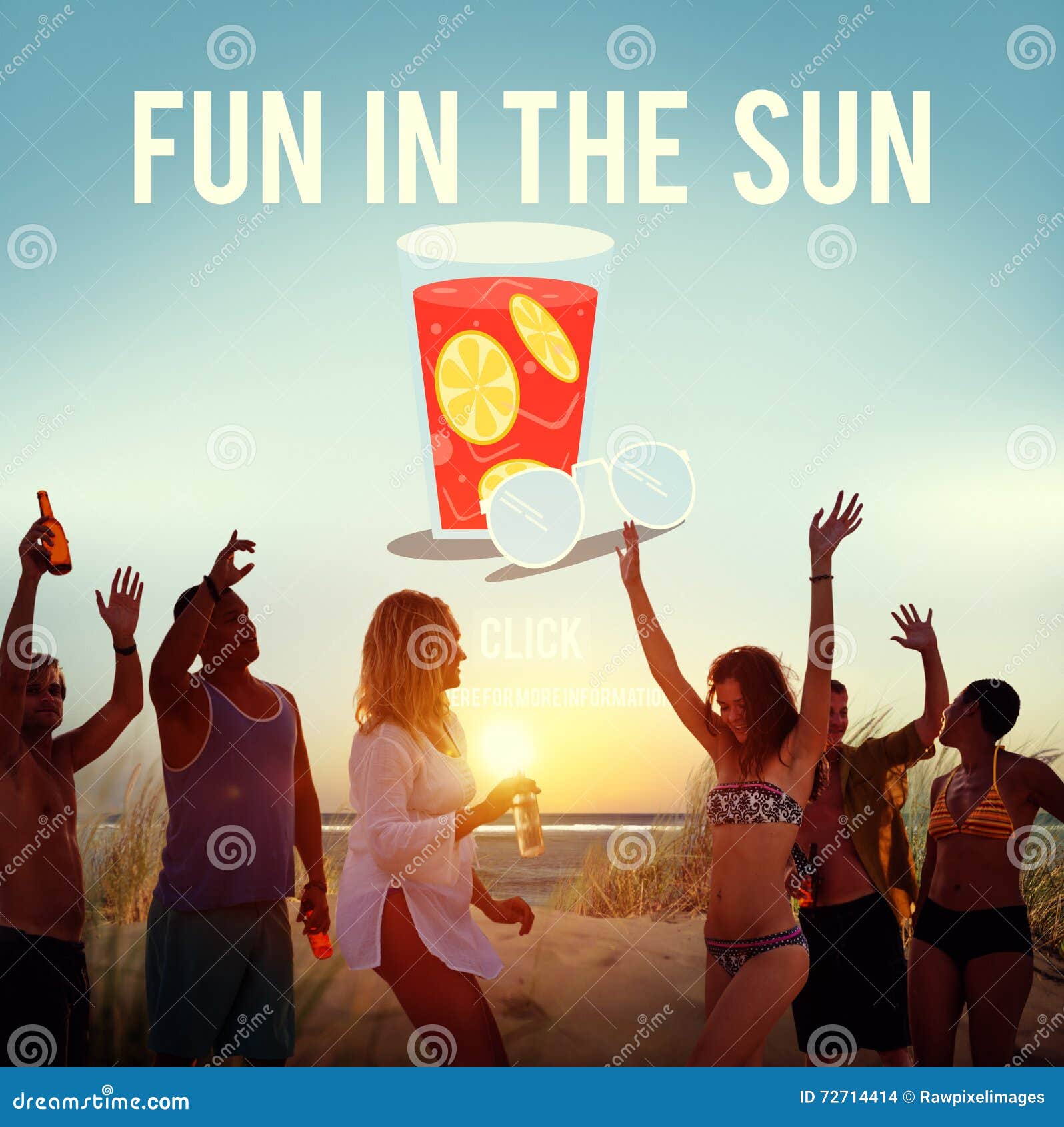 Fun in the Sun Summer Sunny Vacation Concept Stock Photo - Image of ...
