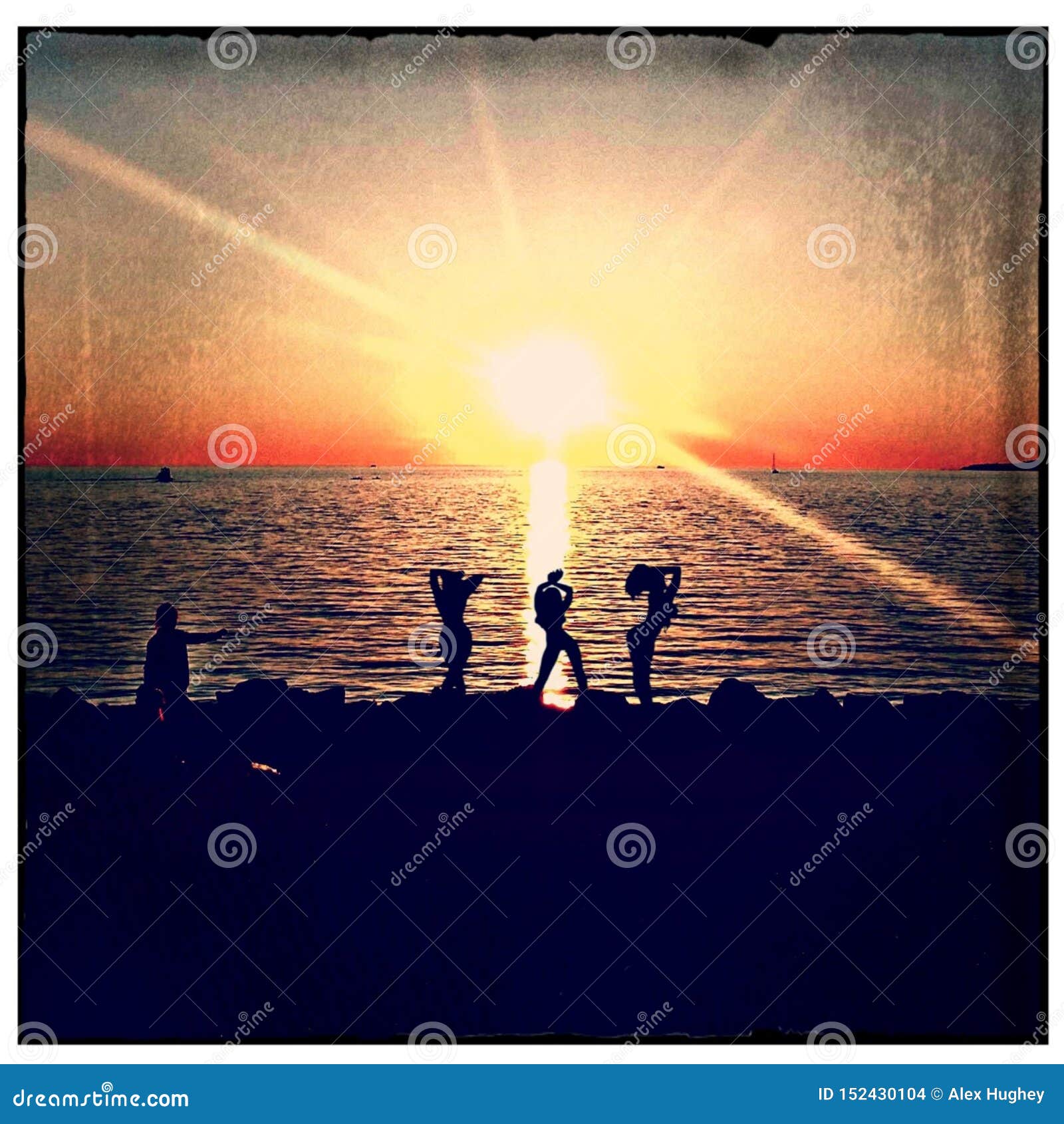 Fun in the Sun stock photo. Image of sunset, beach, summer - 152430104