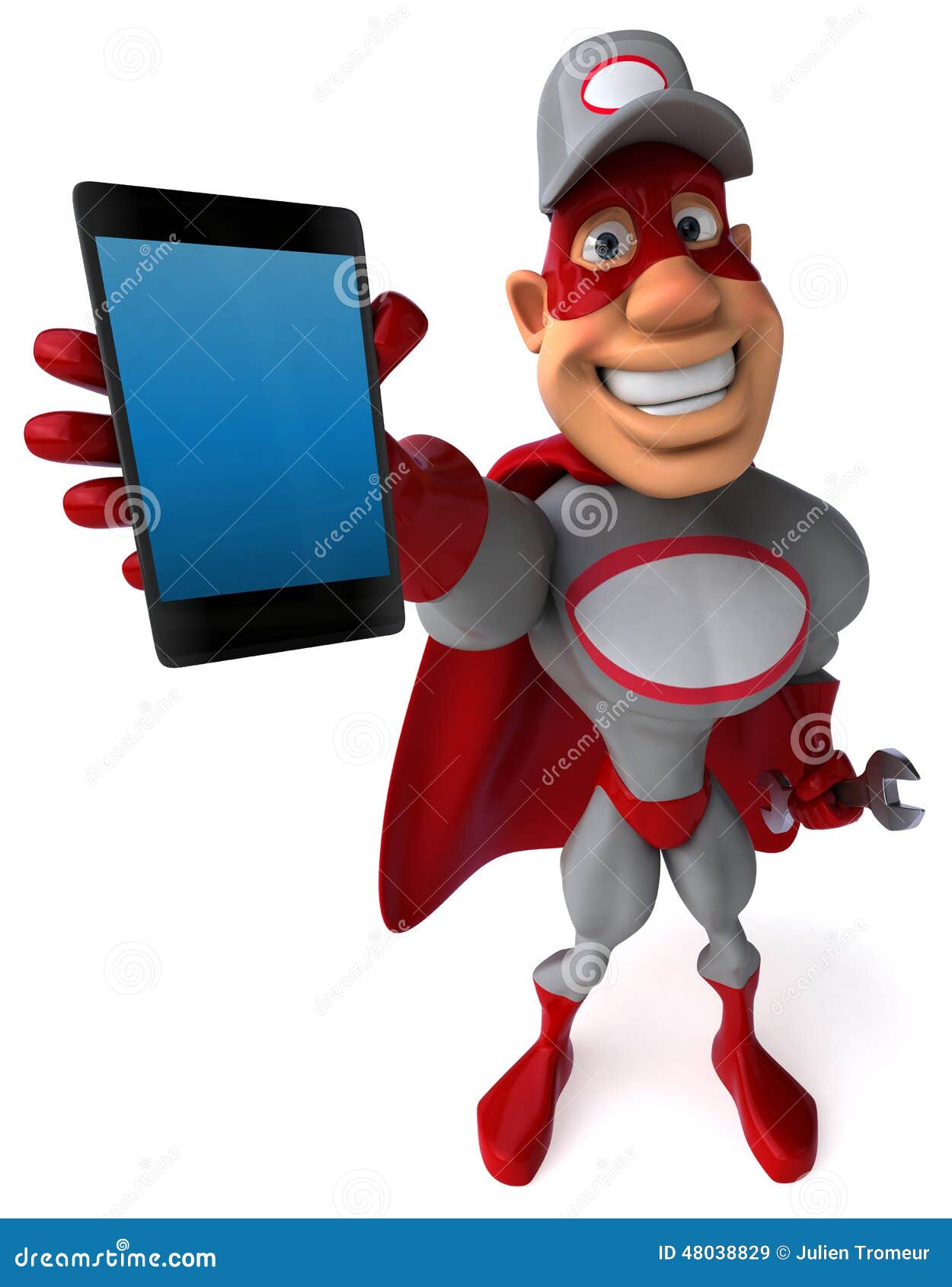 Fun superhero stock illustration. Illustration of superhero - 48038829