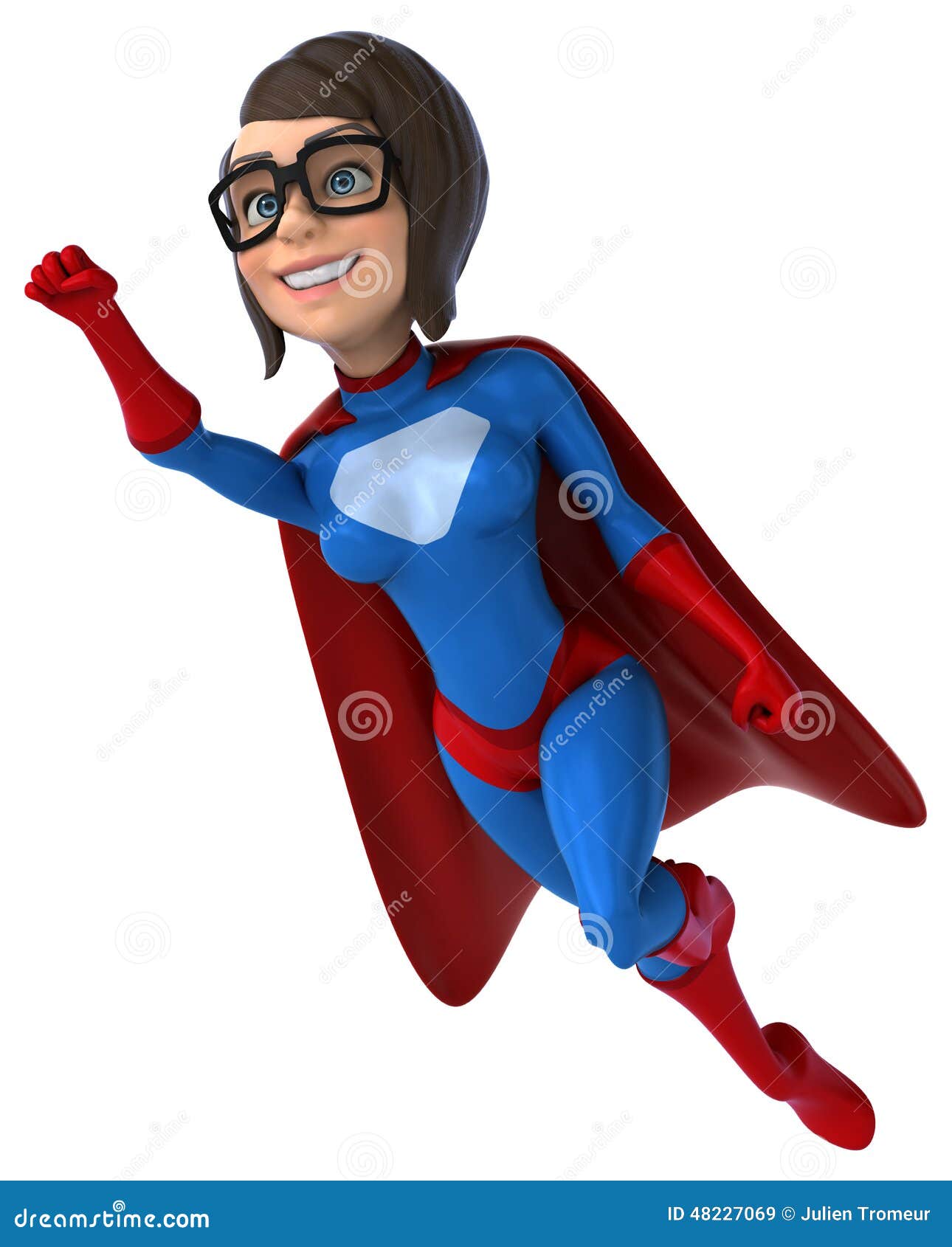 Fun superhero stock illustration. Illustration of hero - 48227069
