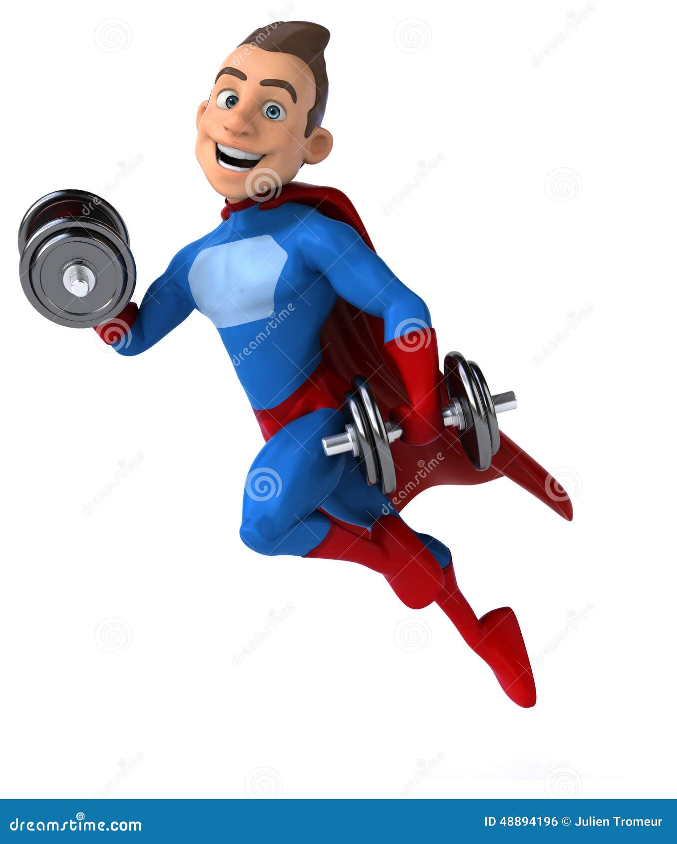 Fun superhero stock illustration. Illustration of body - 48894196