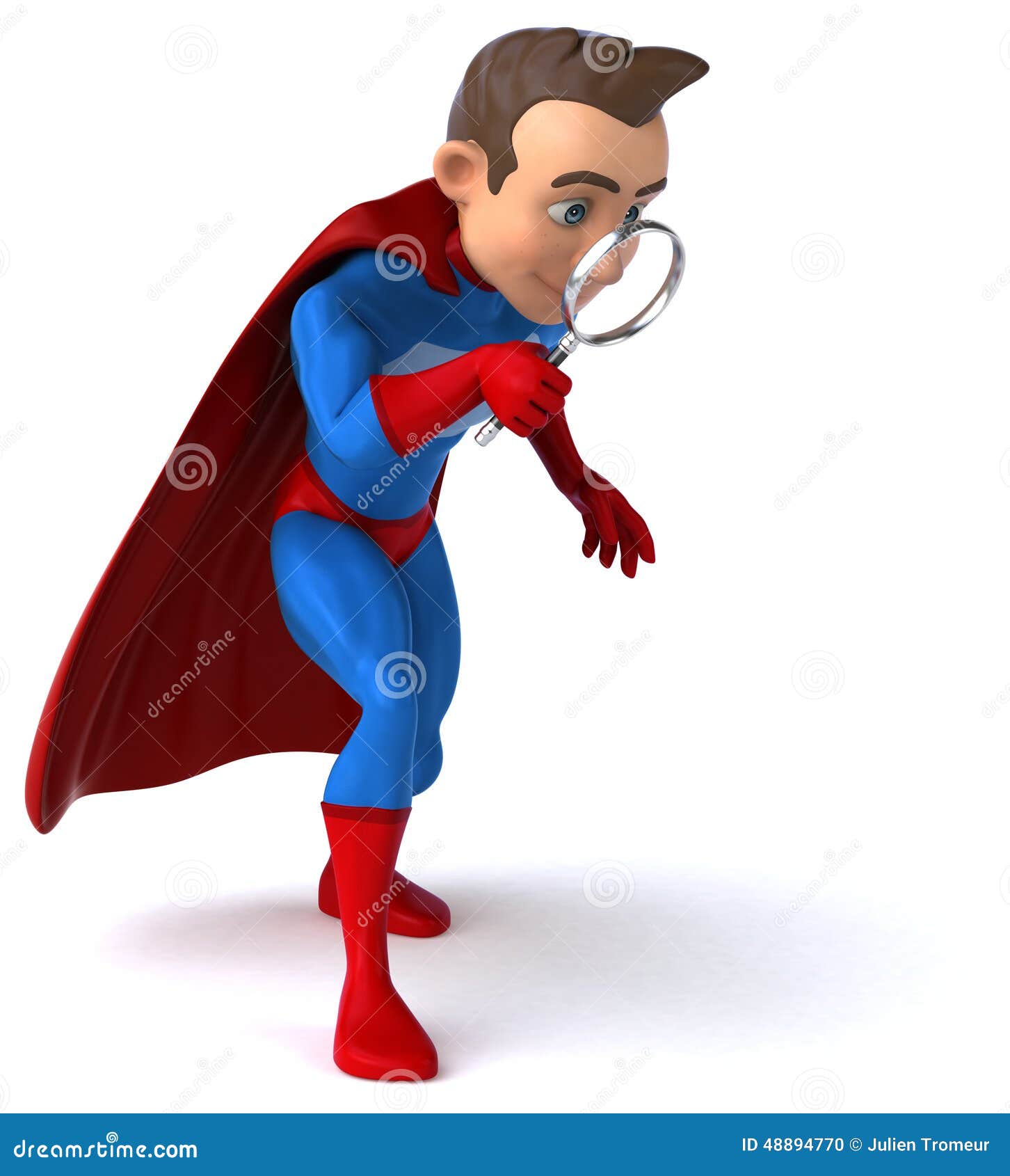 Fun superhero stock illustration. Illustration of build - 48894770