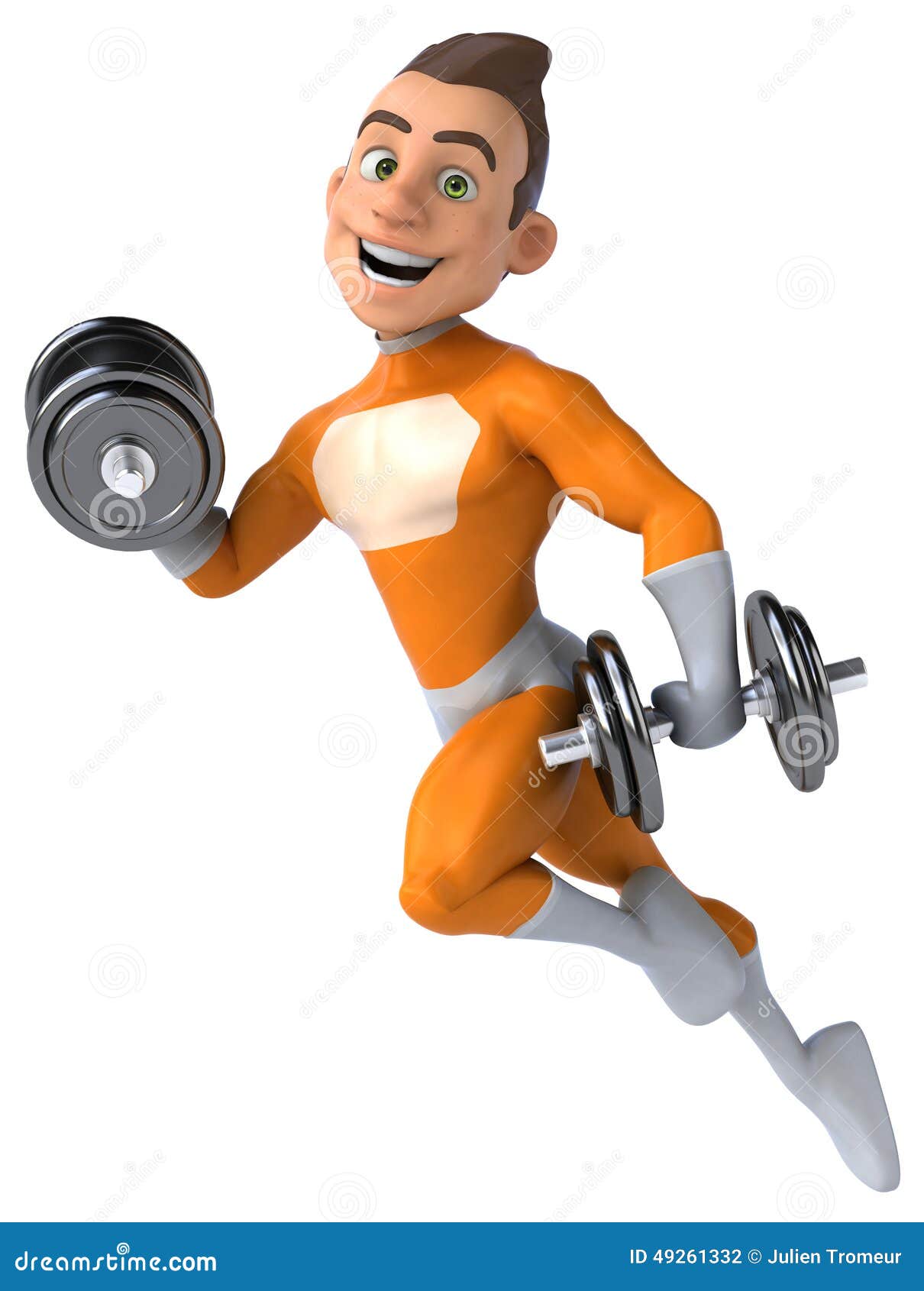 Fun superhero stock illustration. Illustration of healthy - 49261332