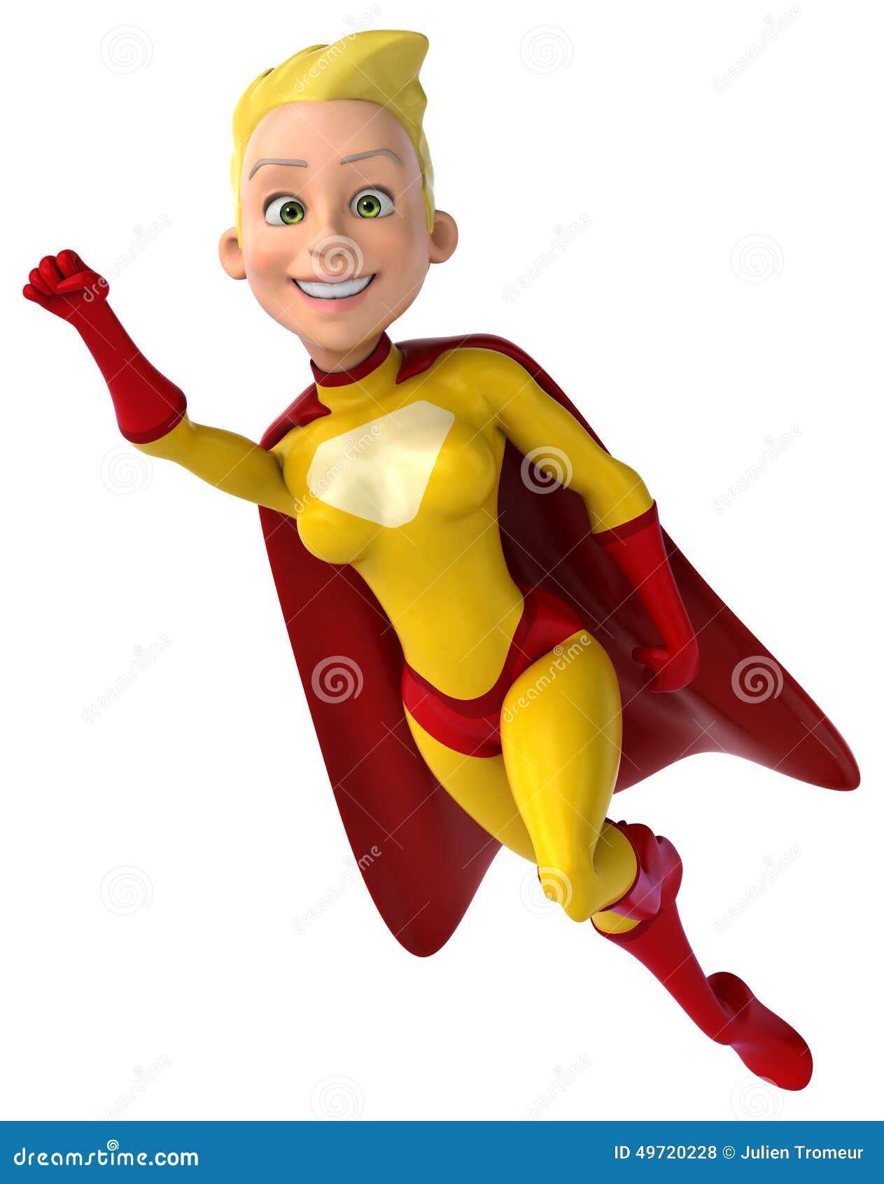 Fun superhero stock illustration. Illustration of healthy - 49720228