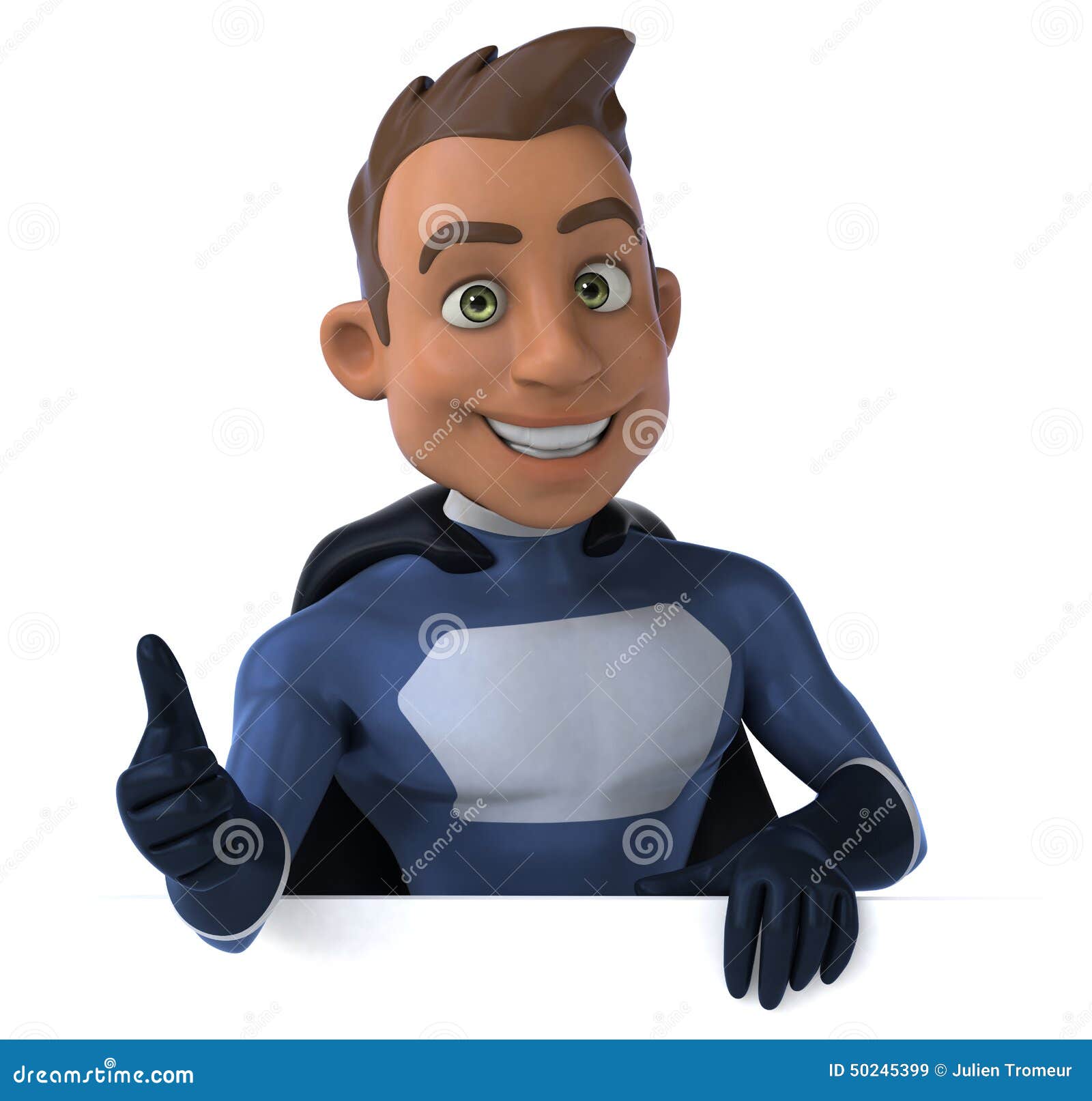 Fun superhero stock illustration. Illustration of human - 50245399