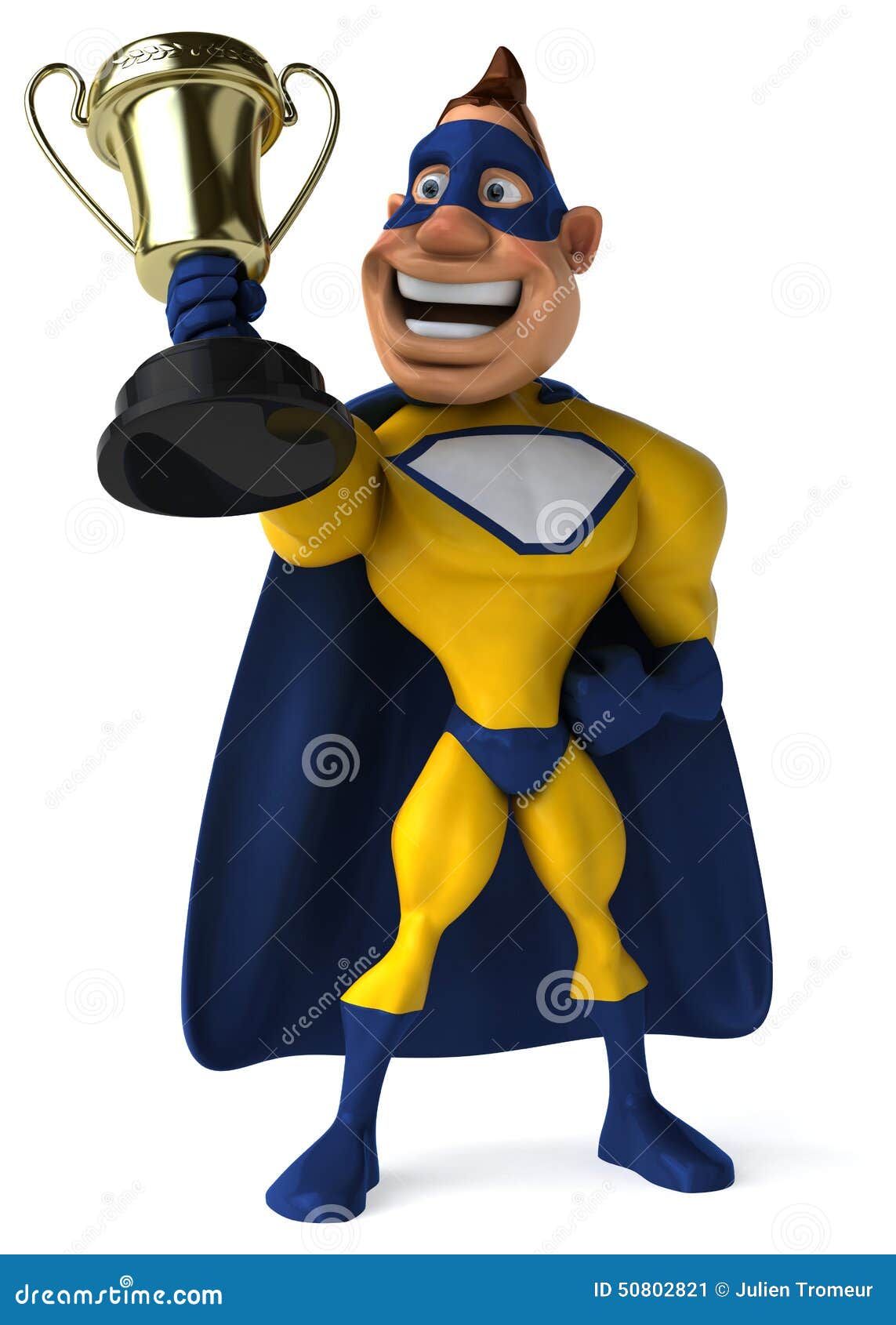 Fun superhero stock illustration. Illustration of superhero - 50802821