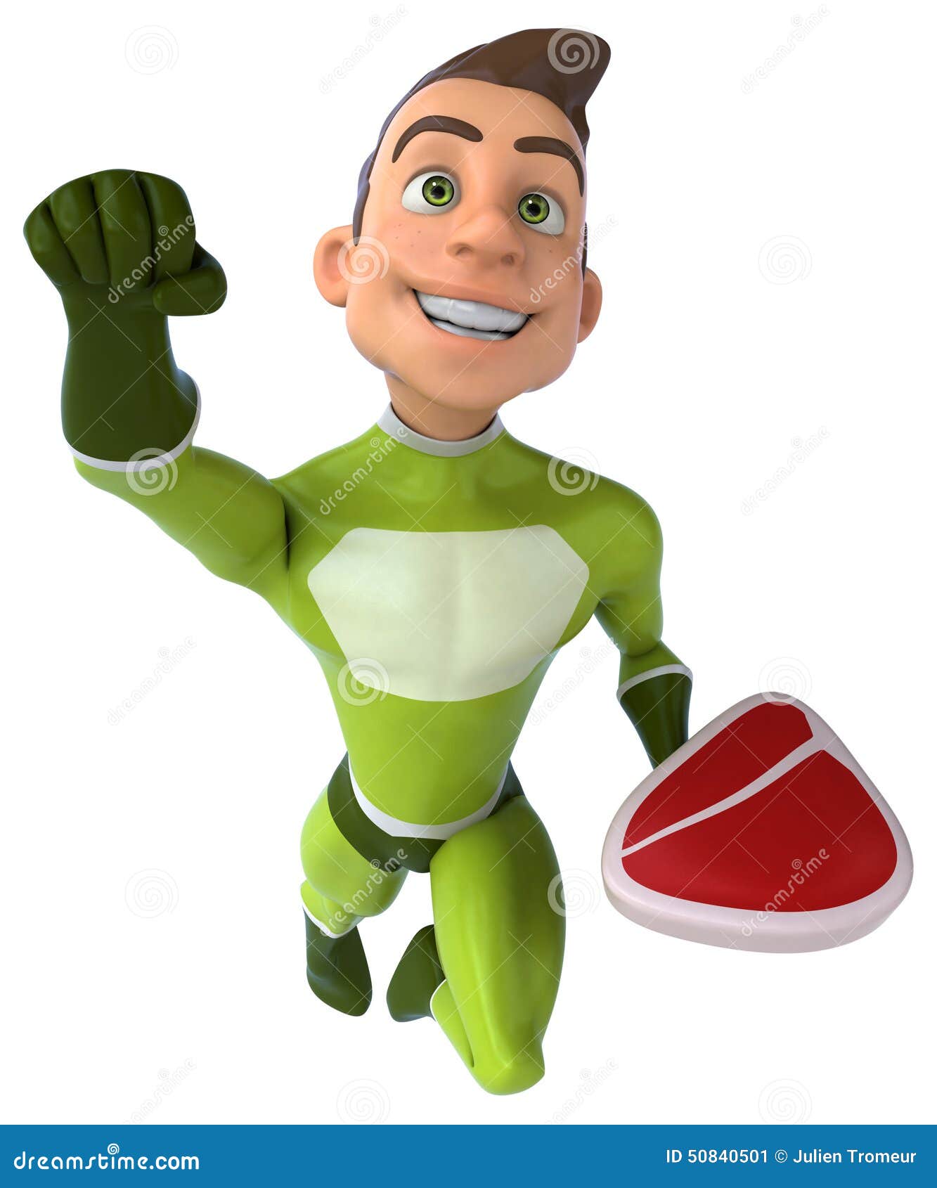 Fun superhero stock illustration. Illustration of protein - 50840501