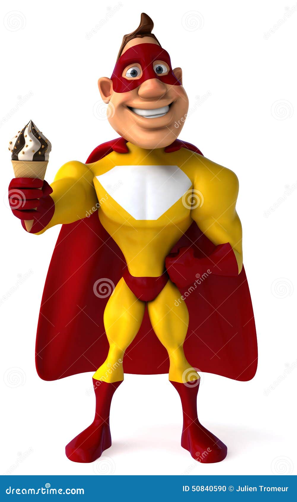 Fun superhero stock illustration. Illustration of superhero - 50840590