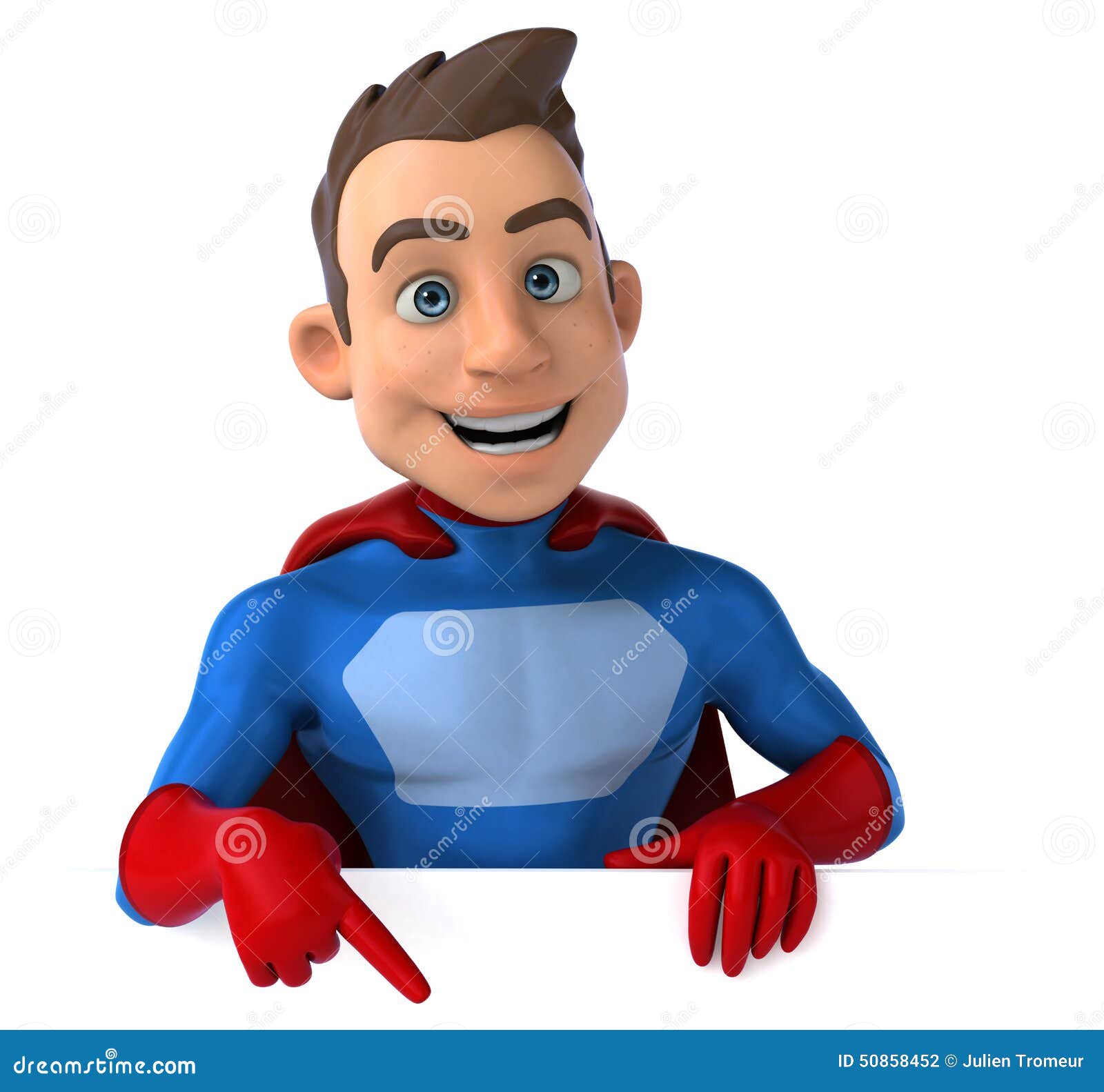 Fun superhero stock illustration. Illustration of human - 50858452