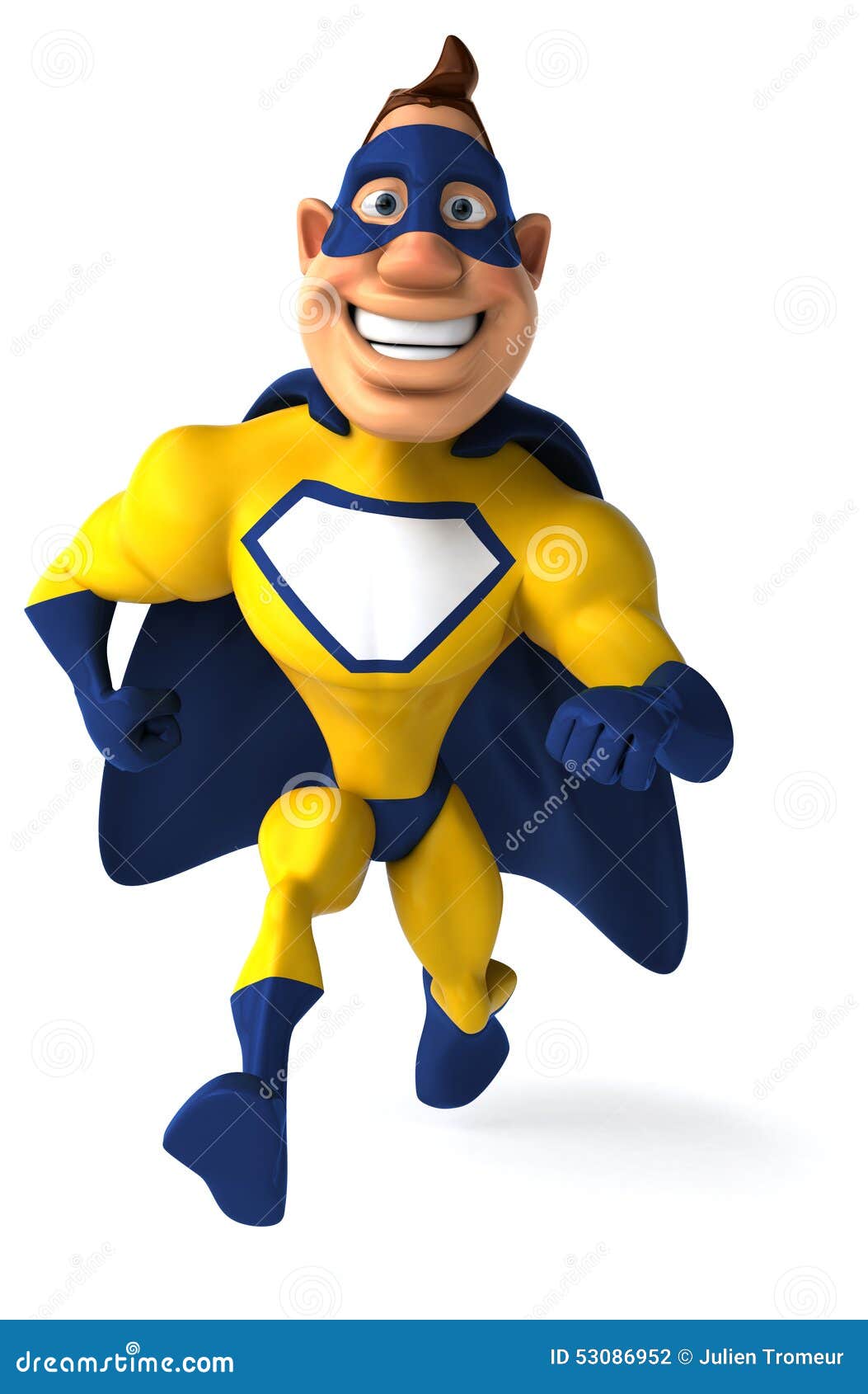 Fun superhero stock illustration. Illustration of superhero - 53086952