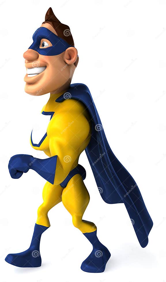 Fun superhero stock illustration. Illustration of macho - 53178945