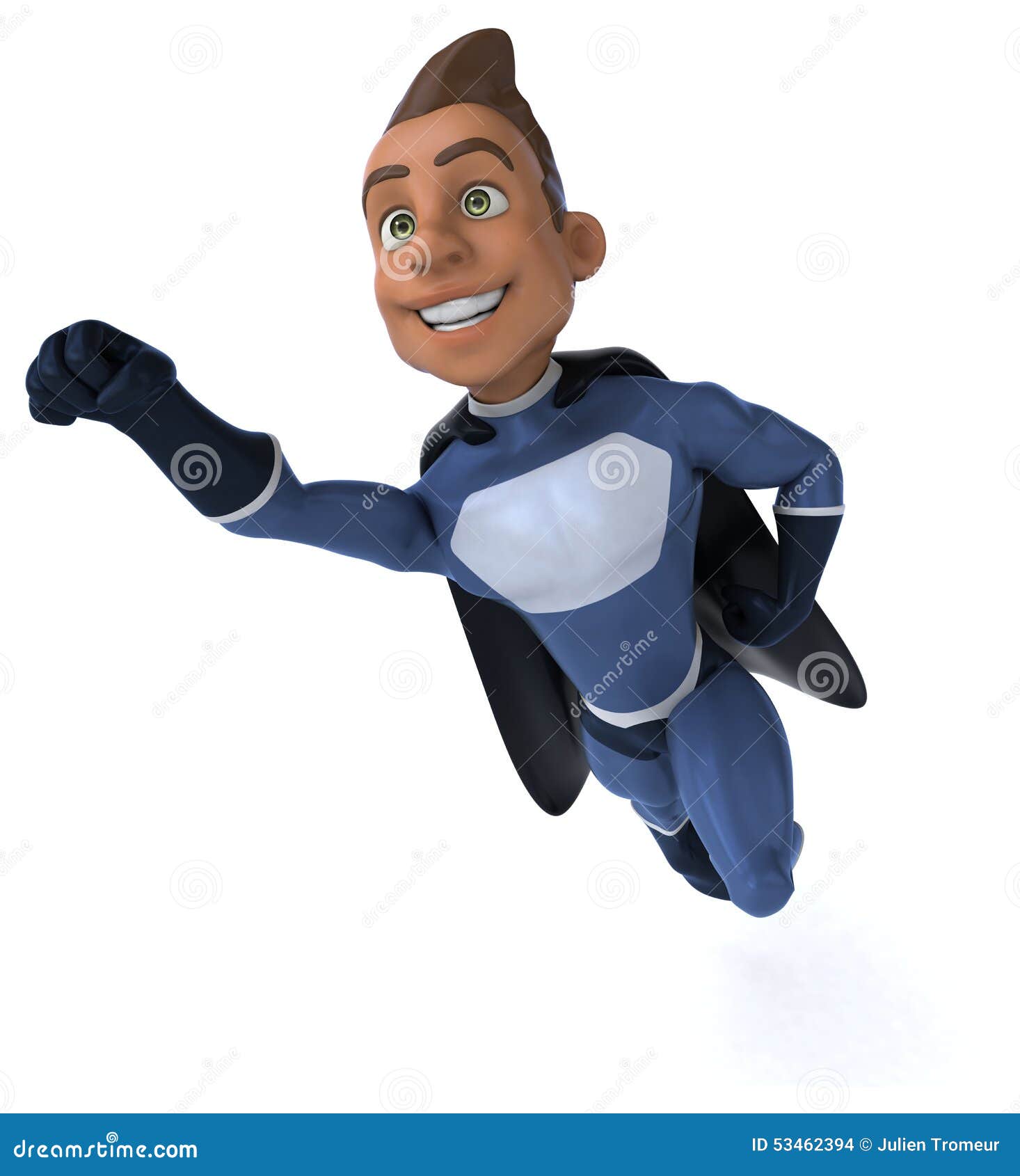 Fun superhero stock illustration. Illustration of build - 53462394