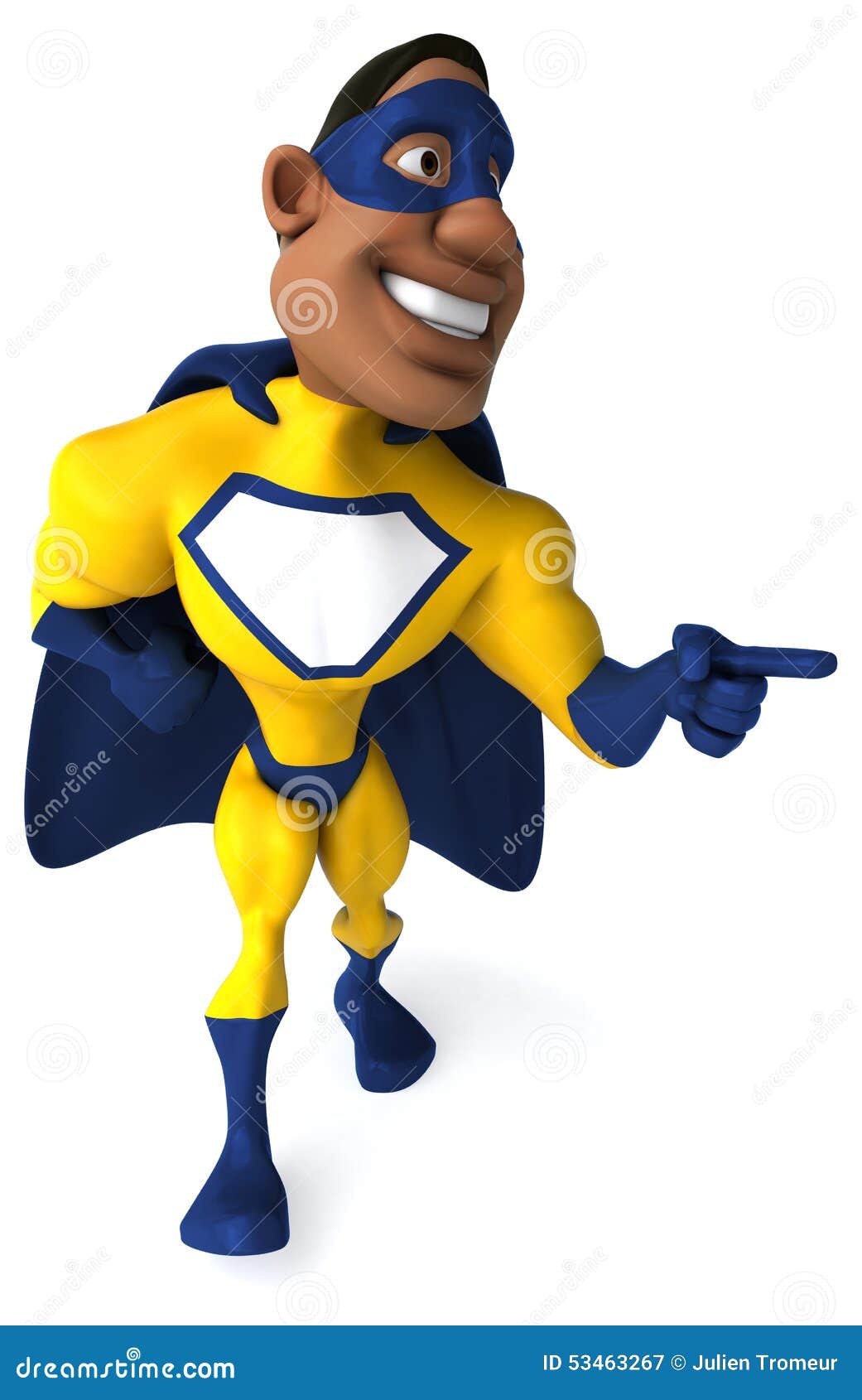 Fun superhero stock illustration. Illustration of hero - 53463267
