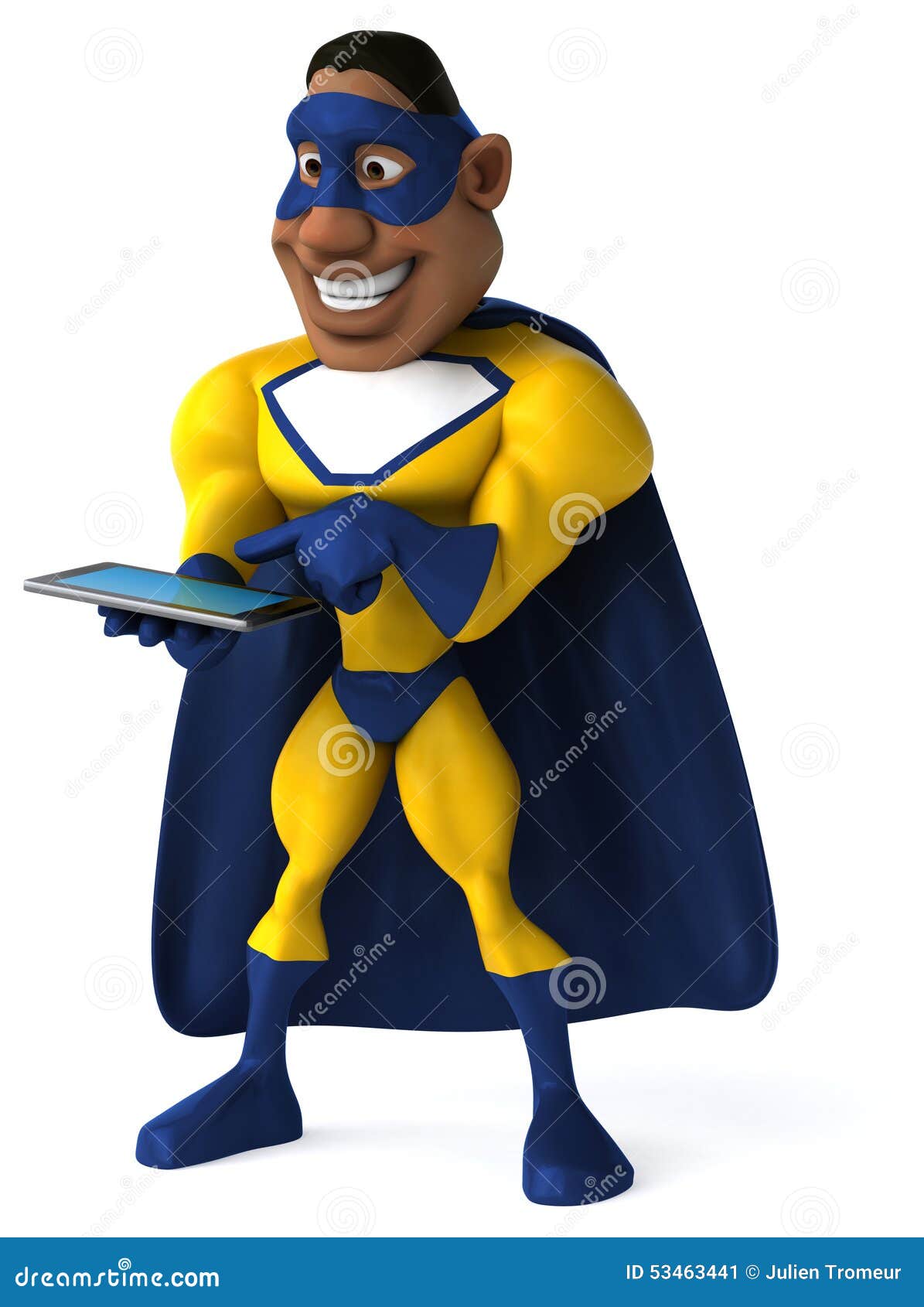 Fun superhero stock illustration. Illustration of superhero - 53463441