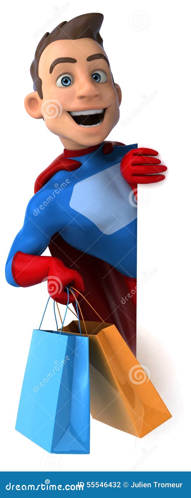 Fun superhero stock illustration. Illustration of exercise - 55546432