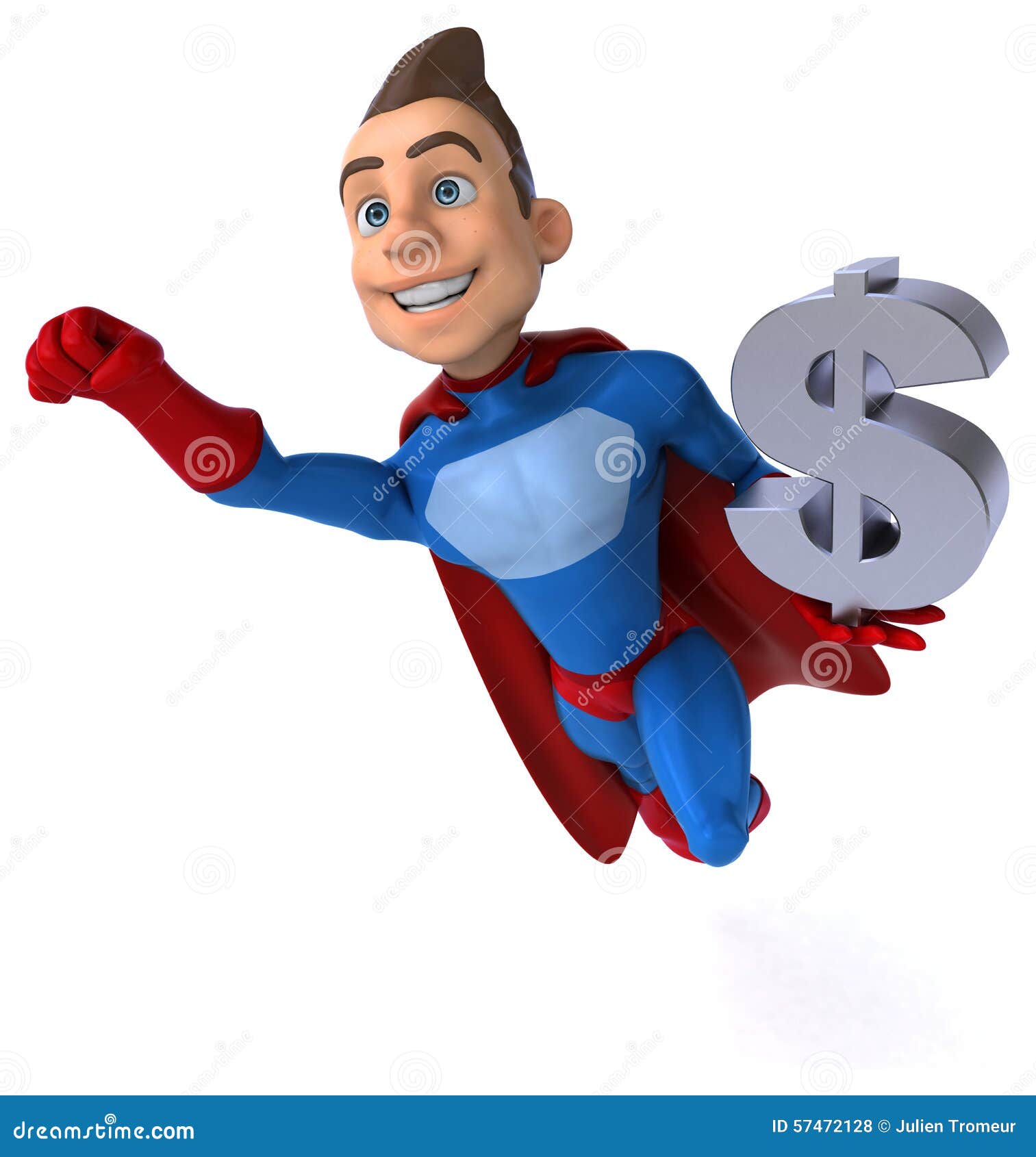 Fun superhero stock illustration. Illustration of power - 57472128