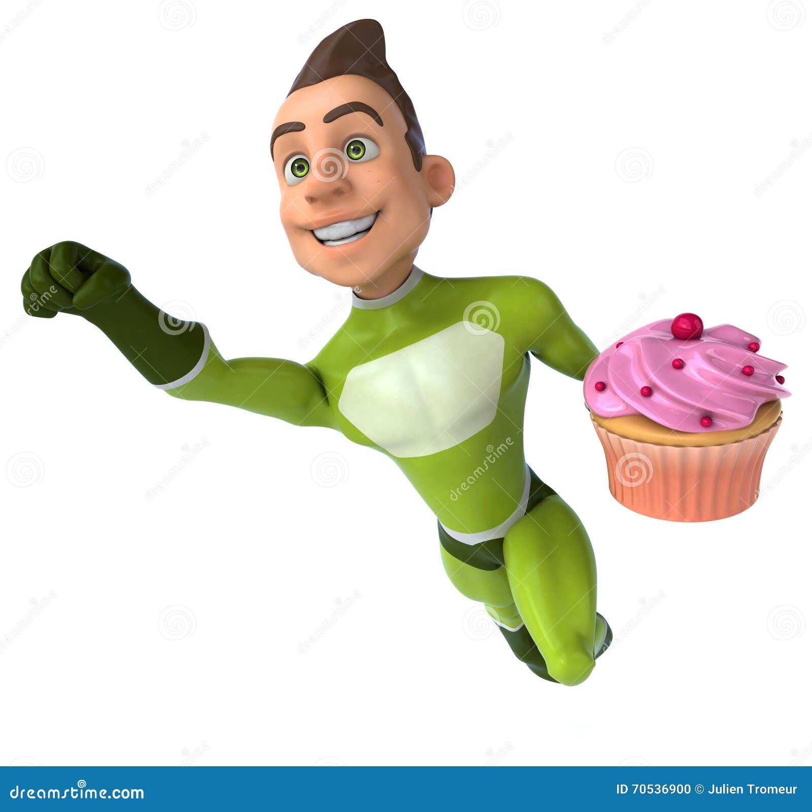 Fun superhero stock illustration. Illustration of muscle - 70536900