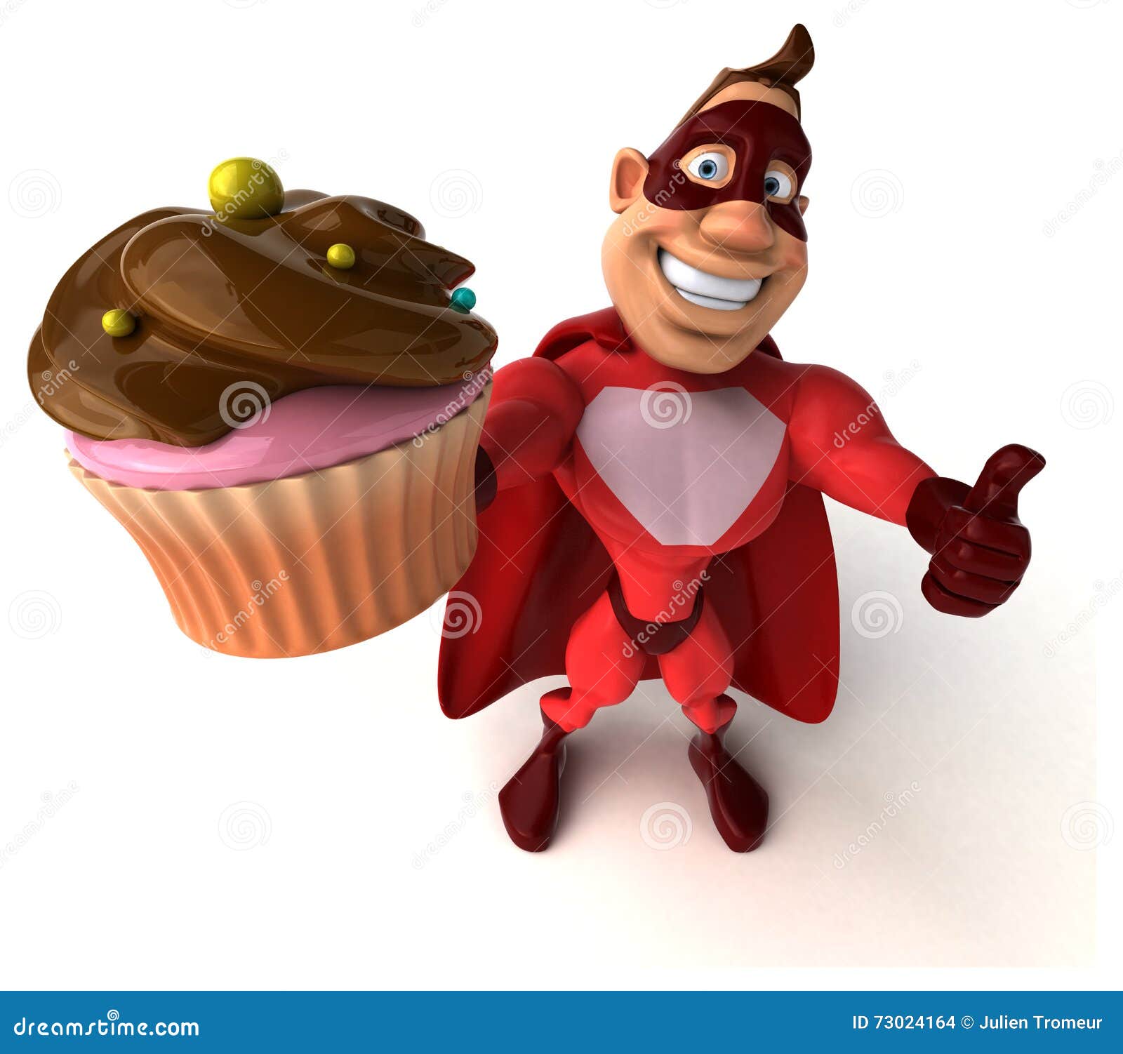 Fun superhero stock illustration. Illustration of super - 73024164