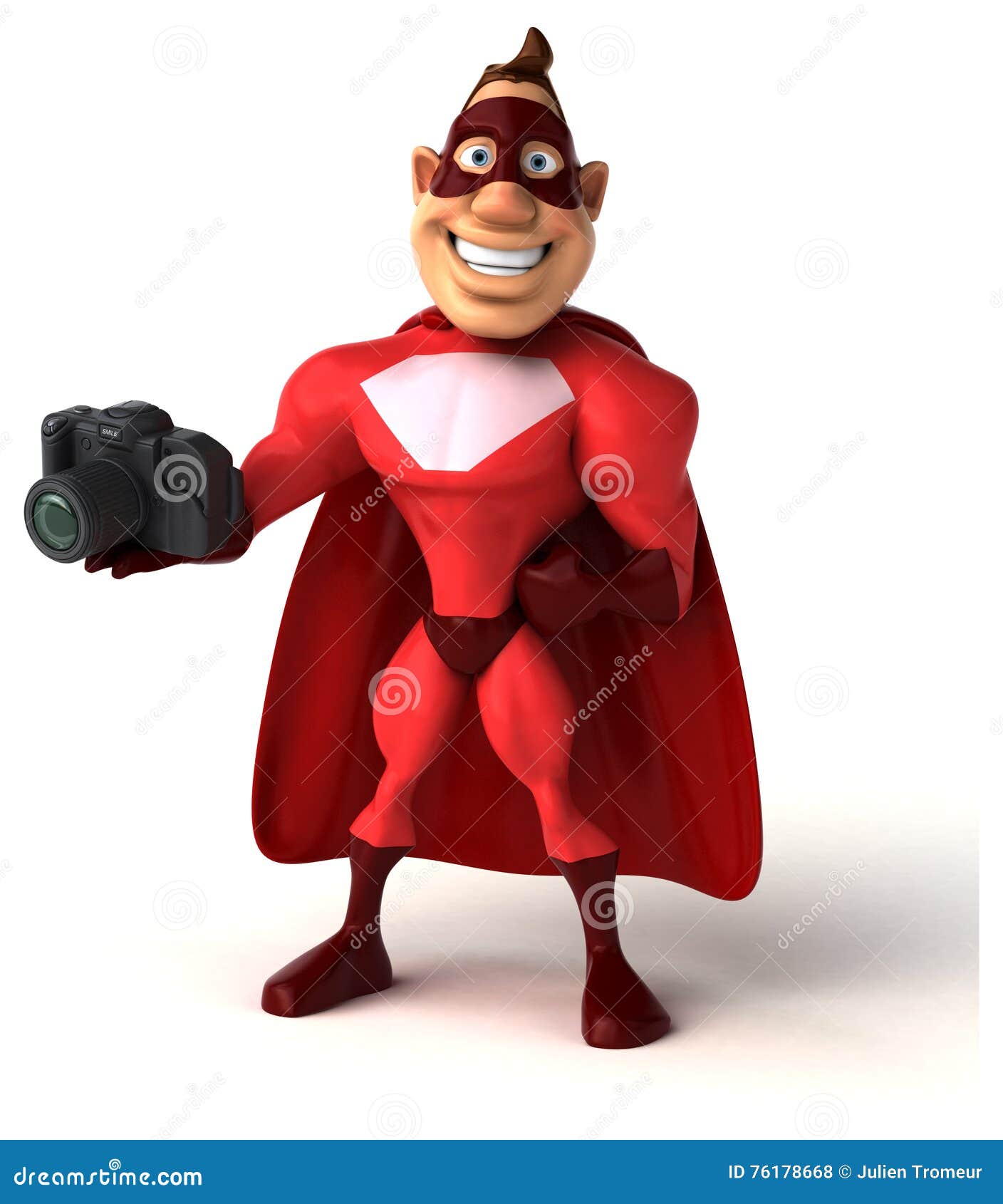 Fun superhero stock illustration. Illustration of people - 76178668